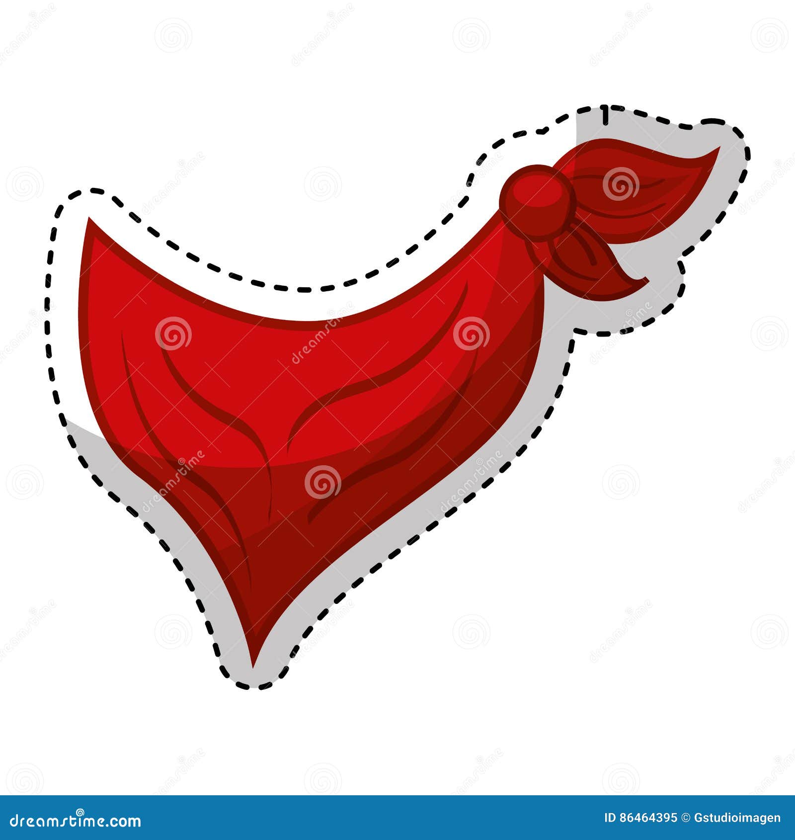 Cowboy scarf isolated icon stock vector. Illustration of america - 86464395