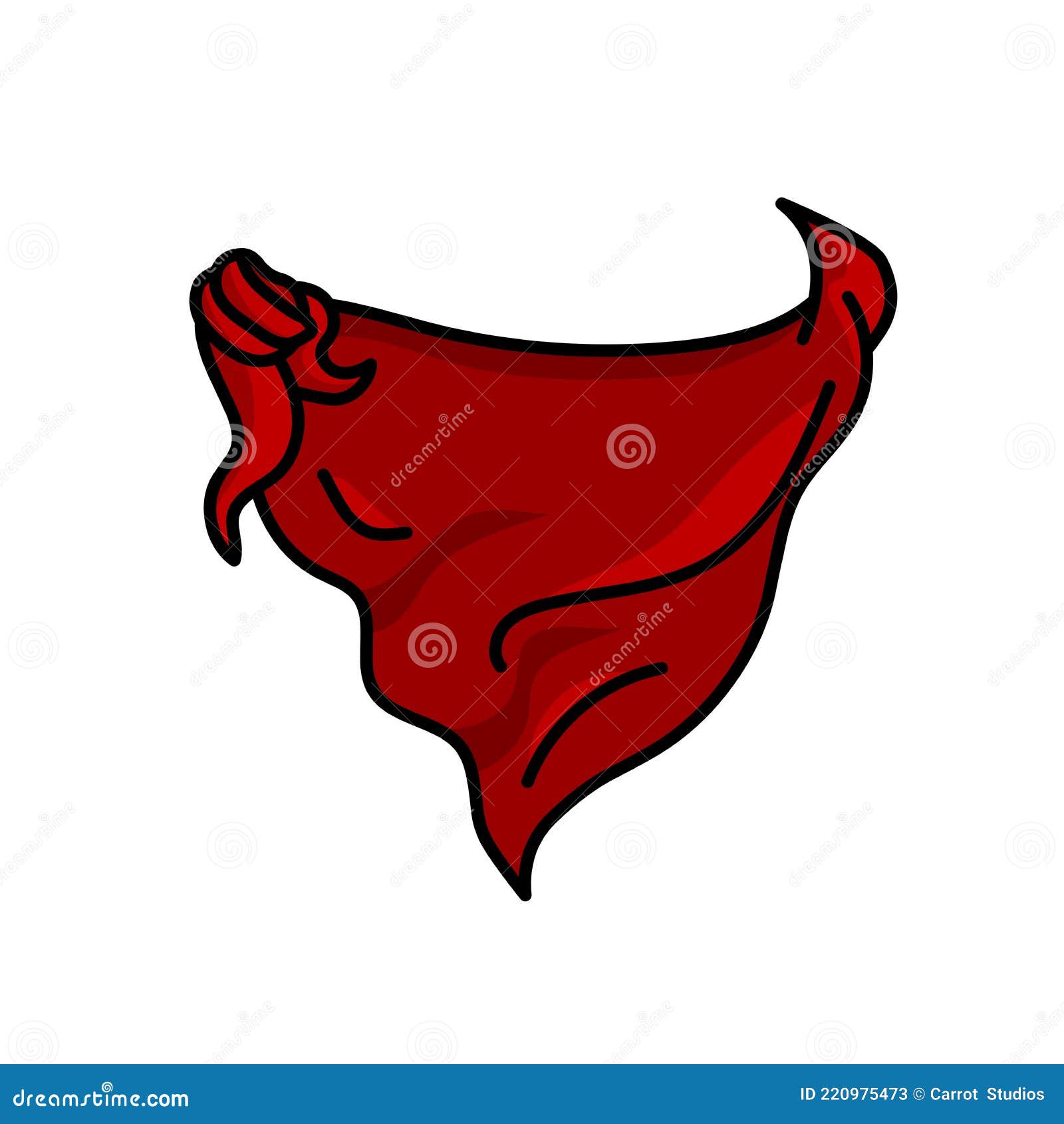 Cowboy scarf vector stock vector. Illustration of country - 220975473