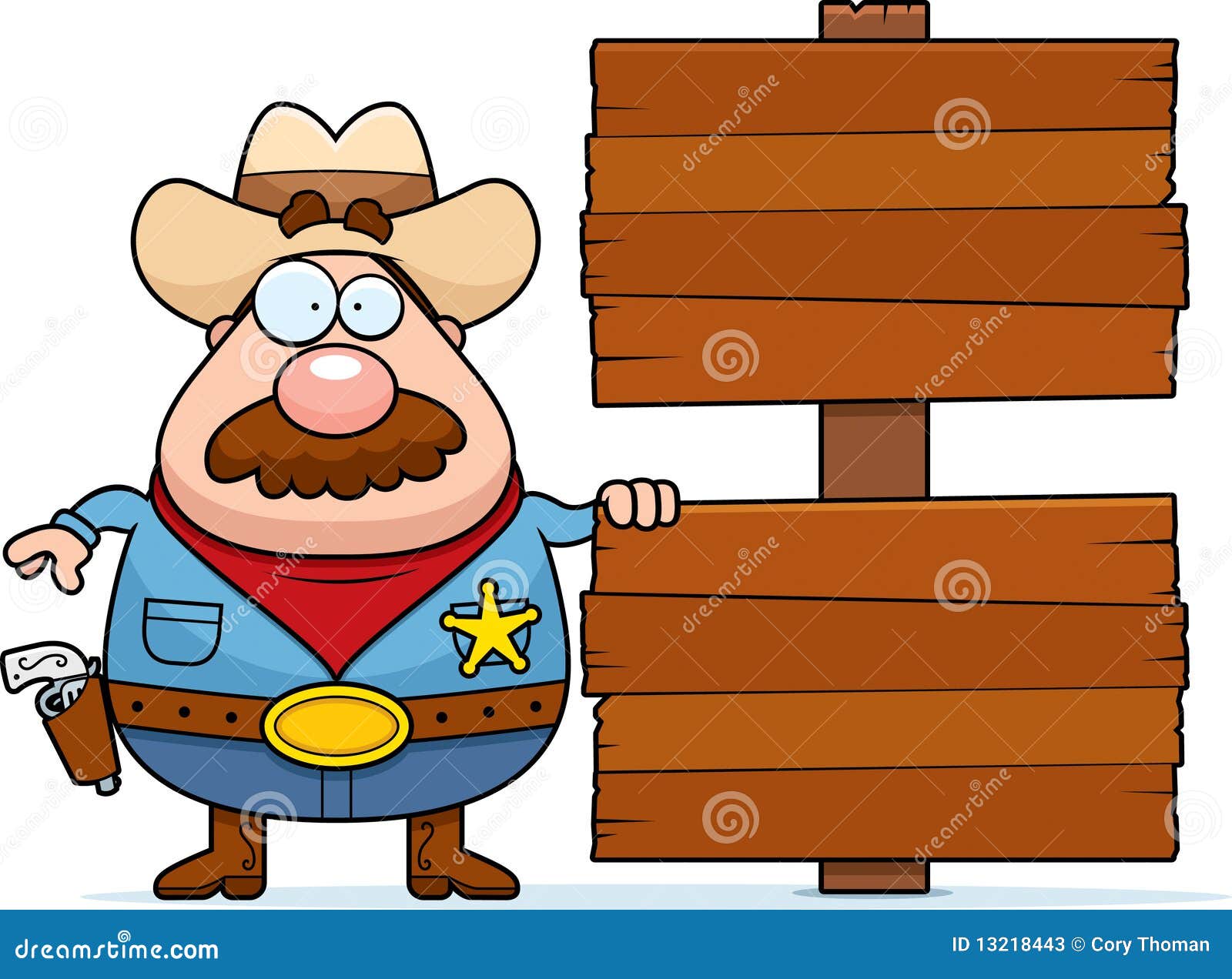 Cowboy Sign stock vector. Illustration of holster, cowboy - 13218443
