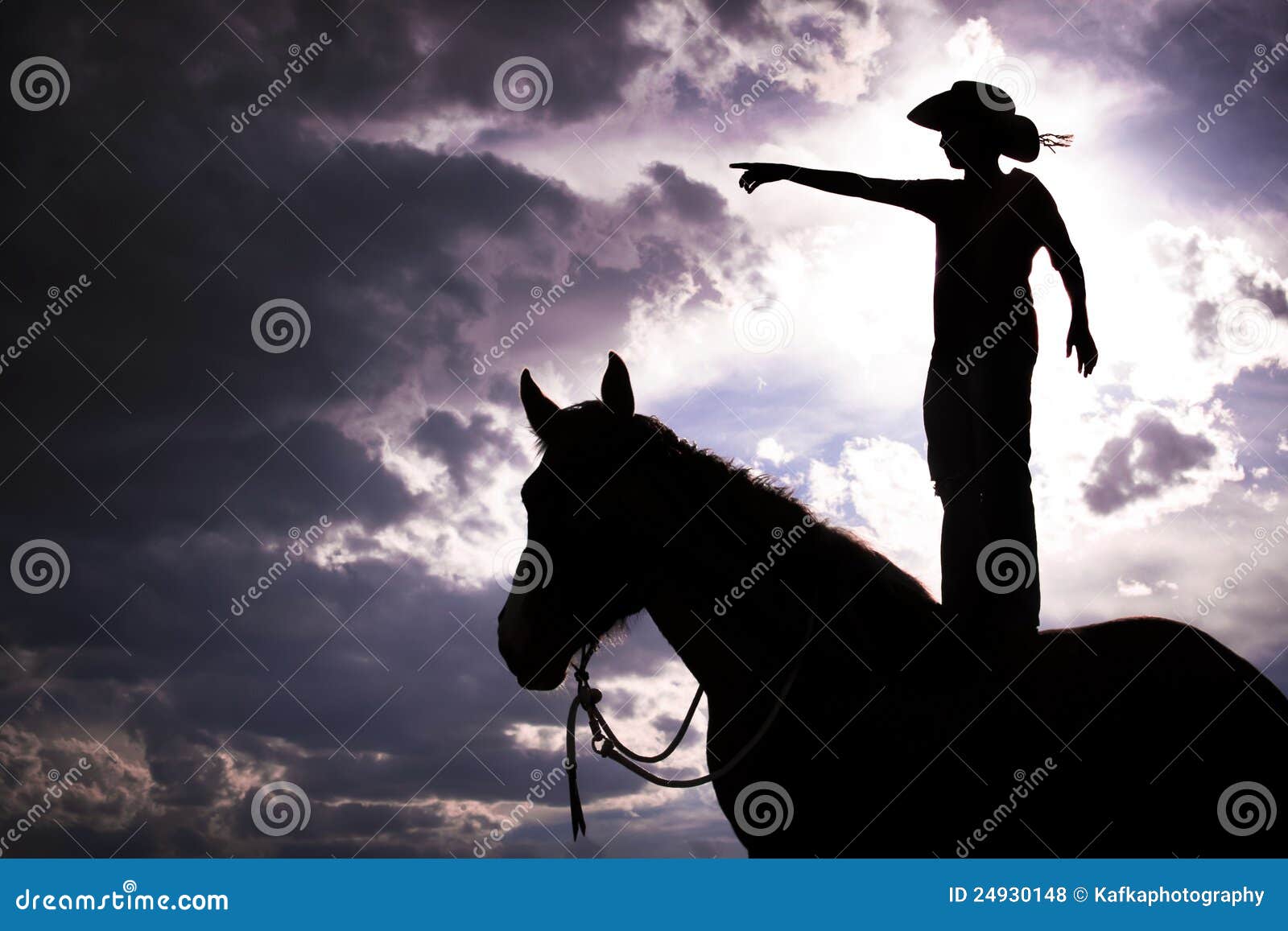 Standing Cowboy Silhouette