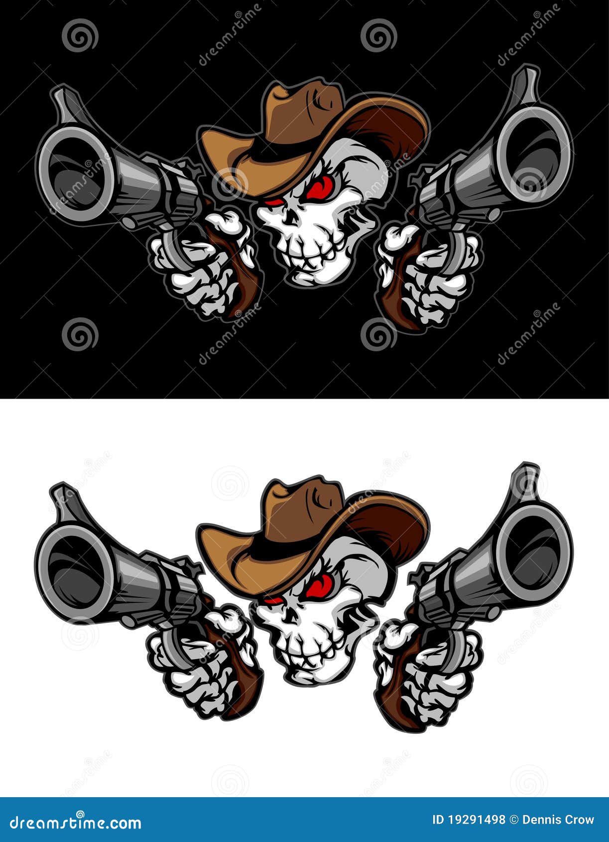 Skull Cowboy The Crow