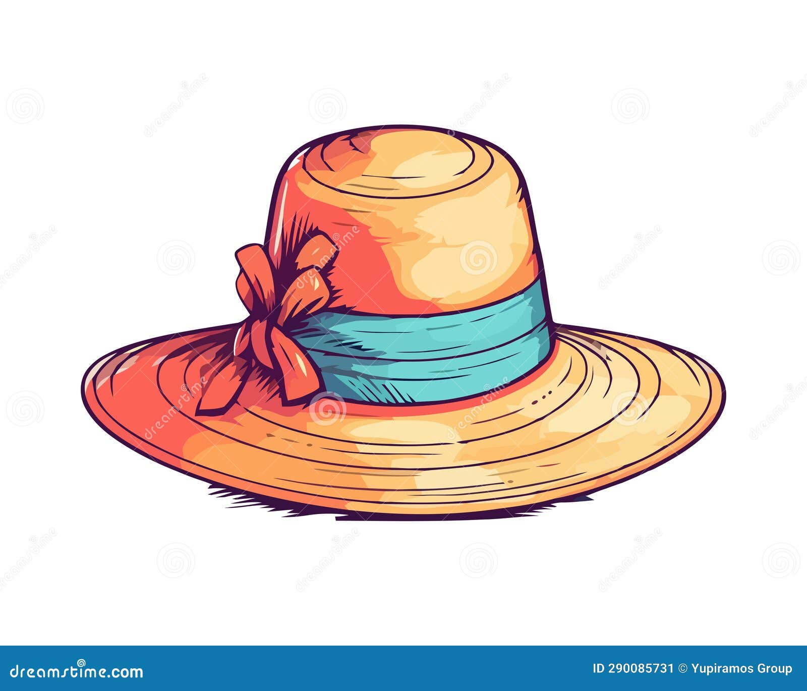 Cowboy Straw Hat, a Symbol of Elegance Stock Vector - Illustration of ...
