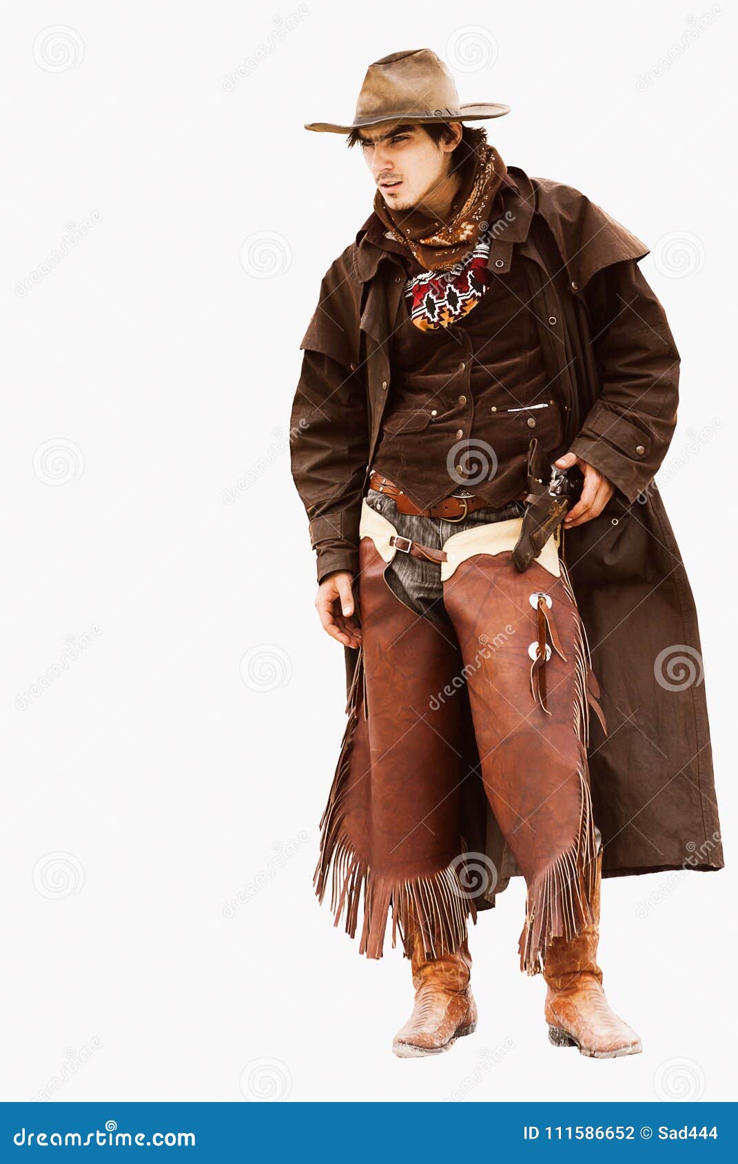Cowboy stock photo. Image of caucasian, culture, cloak - 111586652