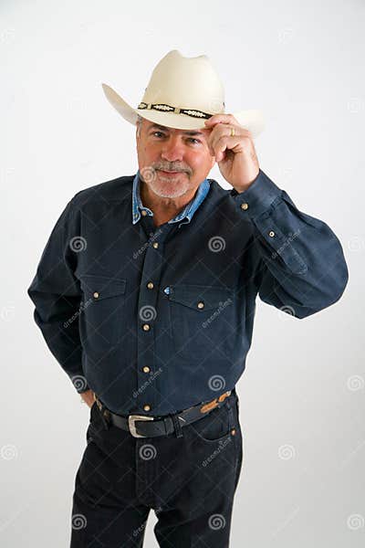 Cowboy tipping hat stock photo. Image of country, southwestern - 2400046