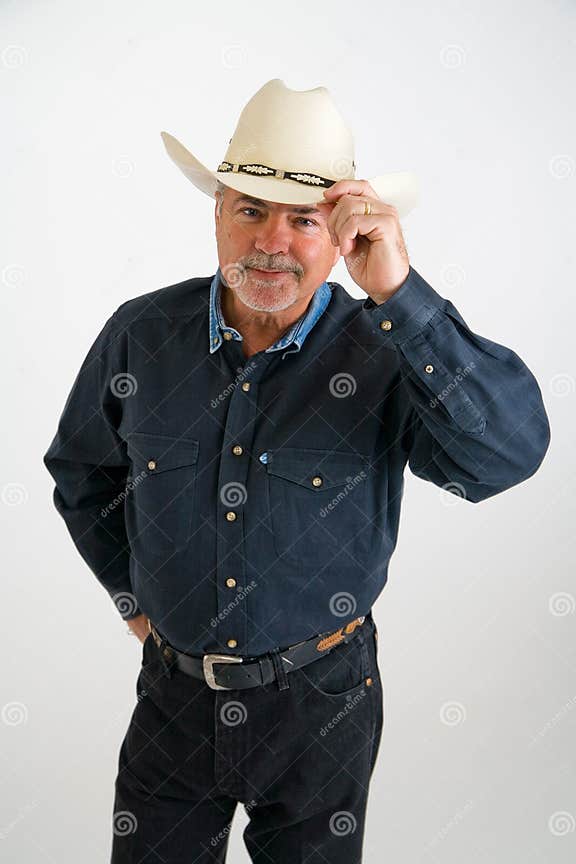Cowboy tipping hat stock photo. Image of country, southwestern - 2400046