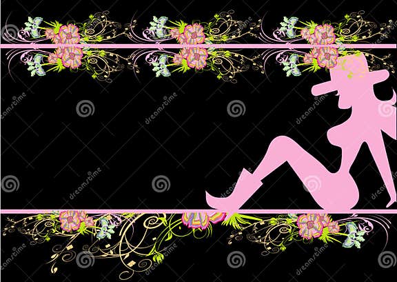 Cowboy woman stock vector. Illustration of babe, music - 23484187