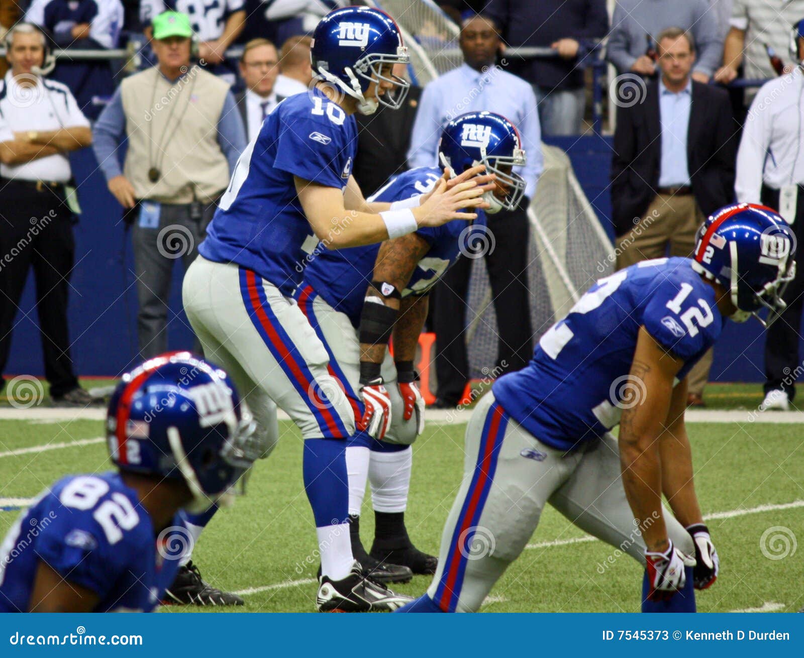 Cowboys Giants Eli Manning Waits Snap from Center Editorial Stock Photo ...