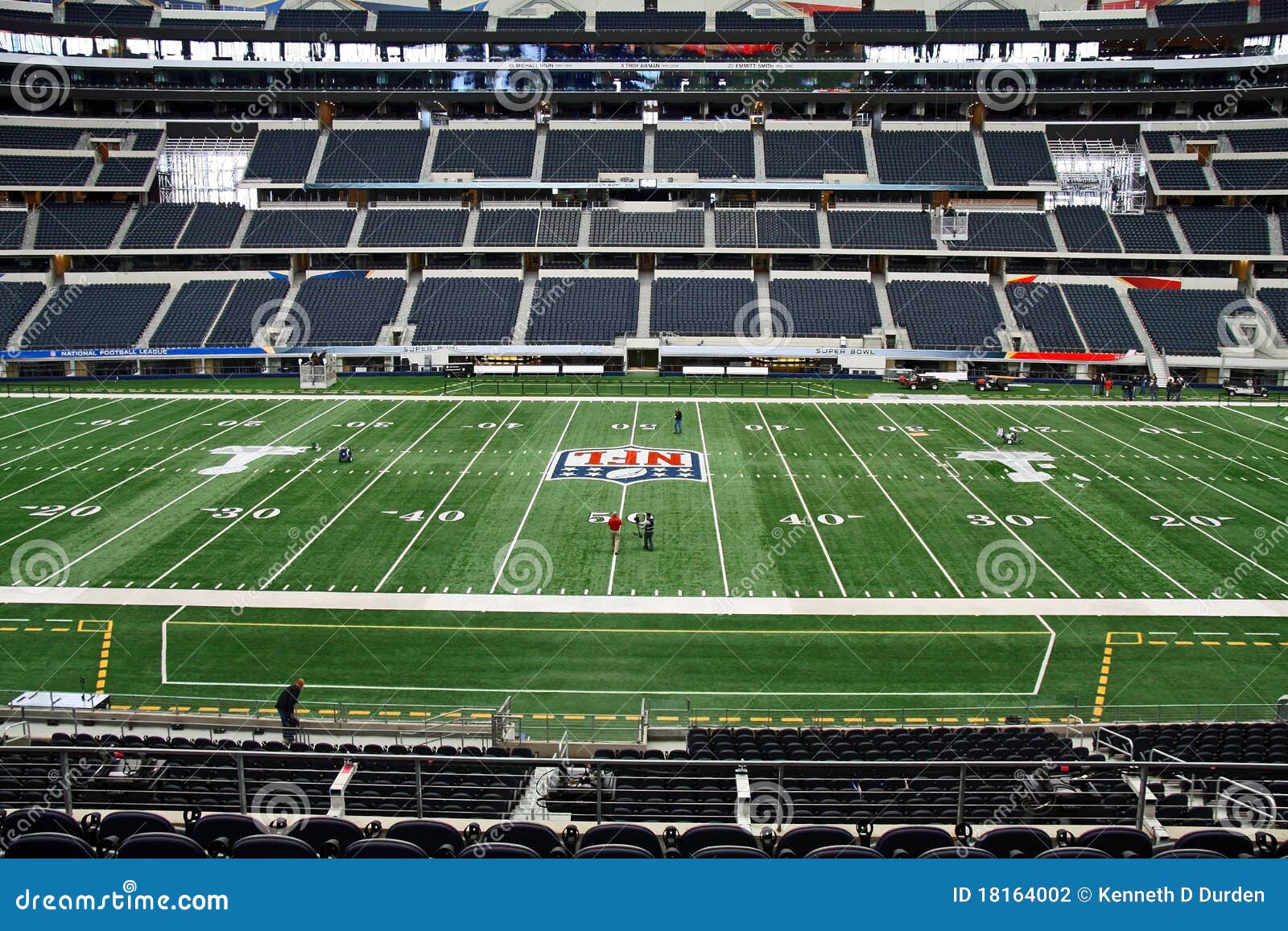 Cowboys Stadium Field Super Bowl Editorial Photography - Image of turf ...