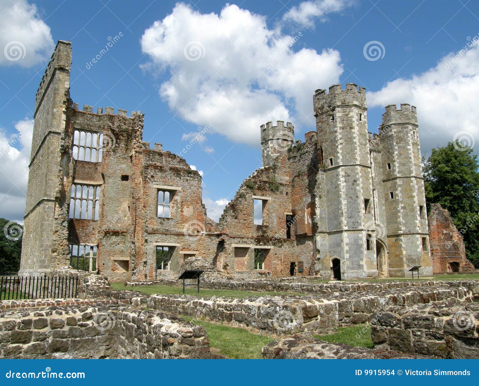 Cowdray Park stock photo. Image of remains, clouds, castle - 9915954