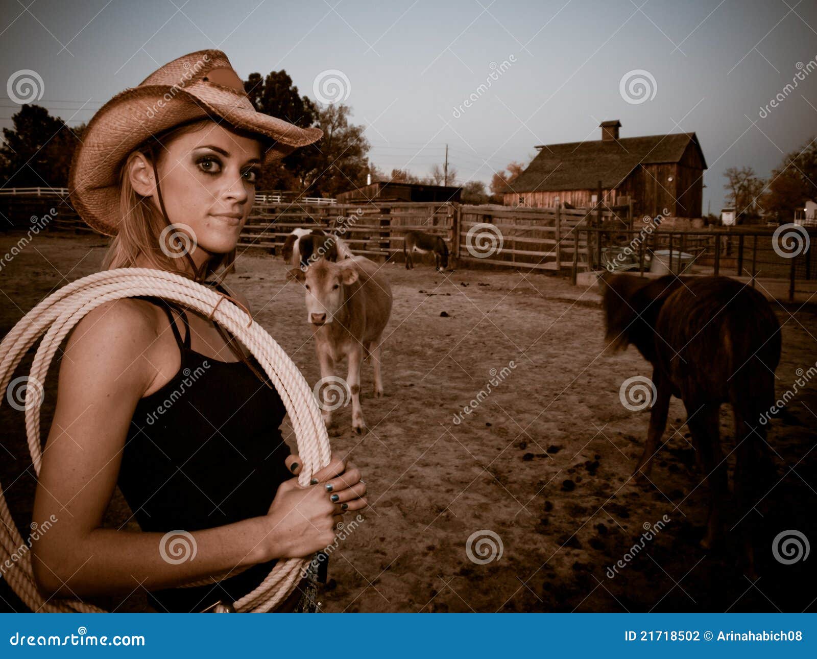 Cowgirl stock photo. Image of west, cowgirl, boots, woman - 21718502