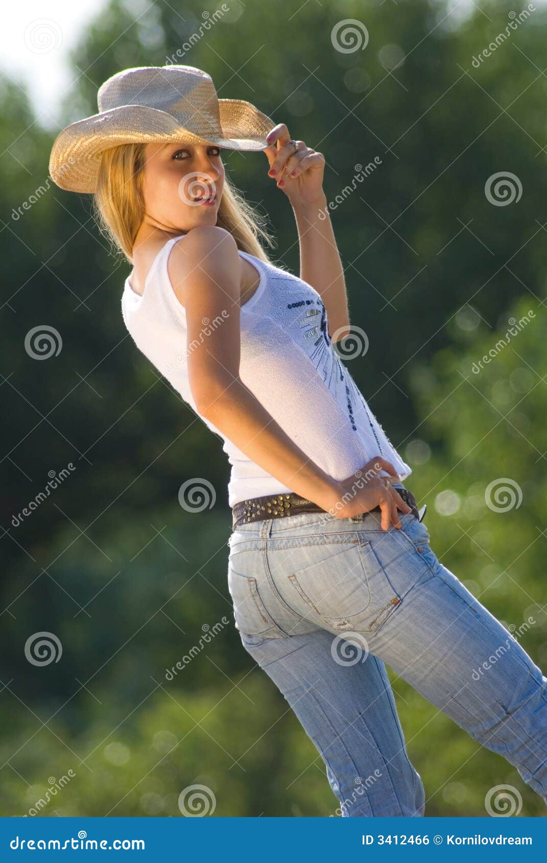 Cowgirl stock photo. Image of caucasian, girls, glamour - 3412466