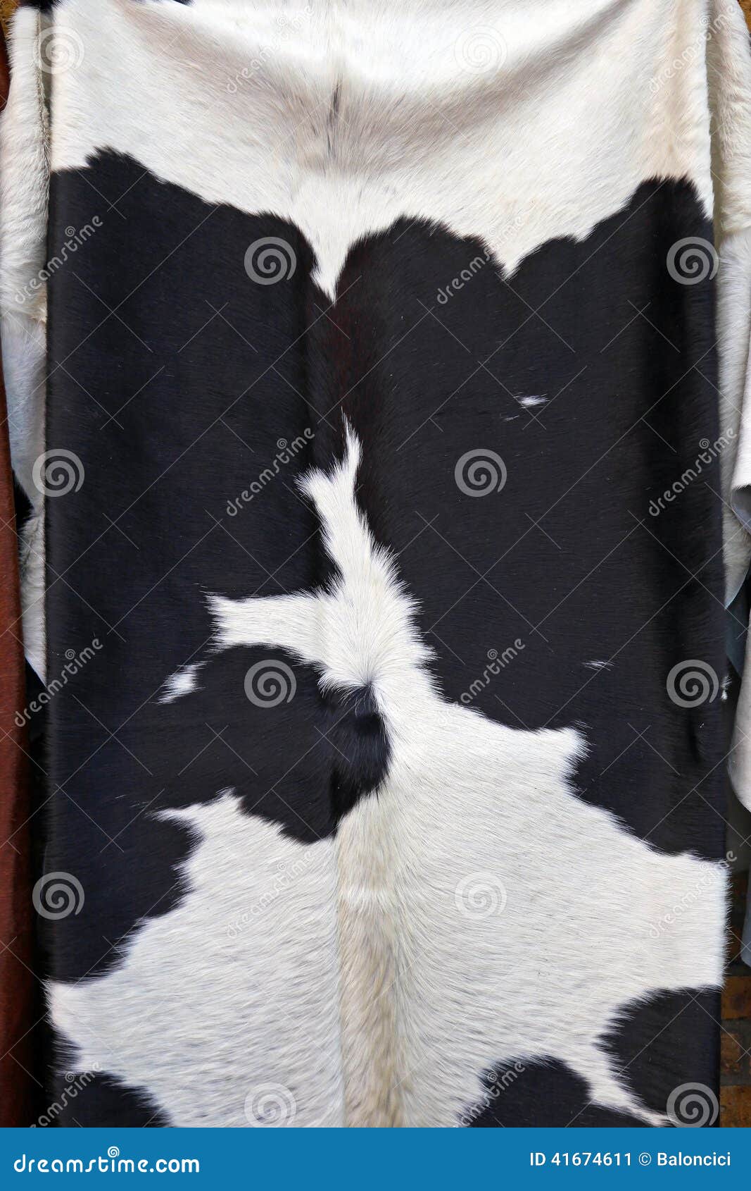 Cowhide stock image. Image of leather, pelt, pattern - 41674611