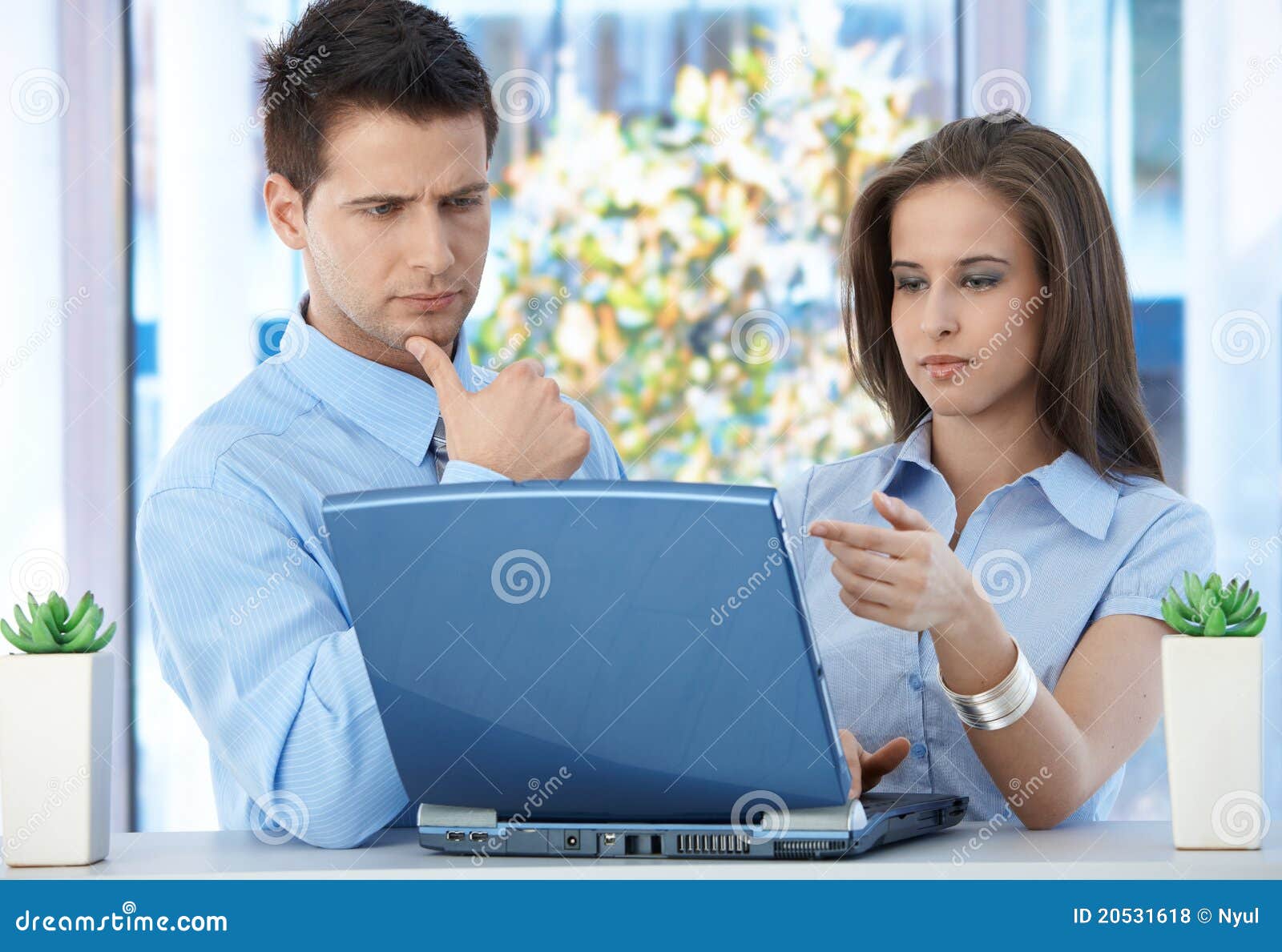Coworkers in Office Concentrating on Work Stock Photo - Image of ...