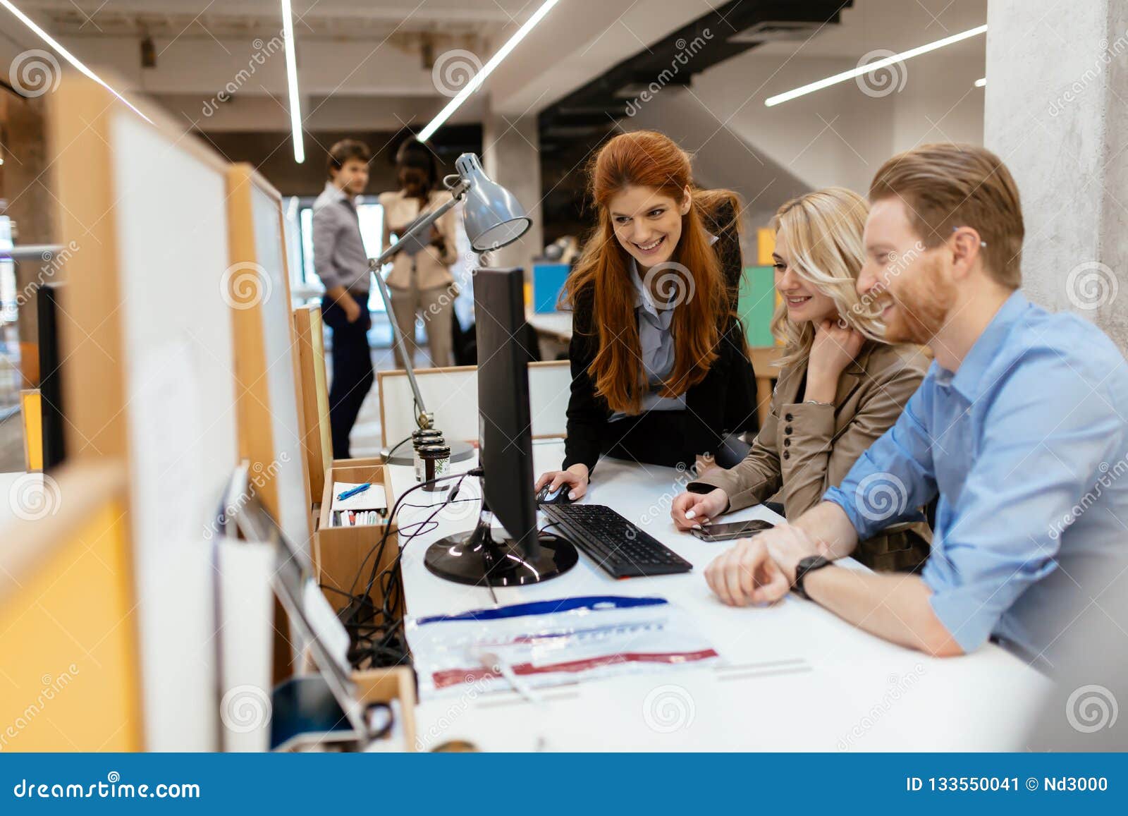 Coworkers Solving Problems Together Stock Image - Image of group ...