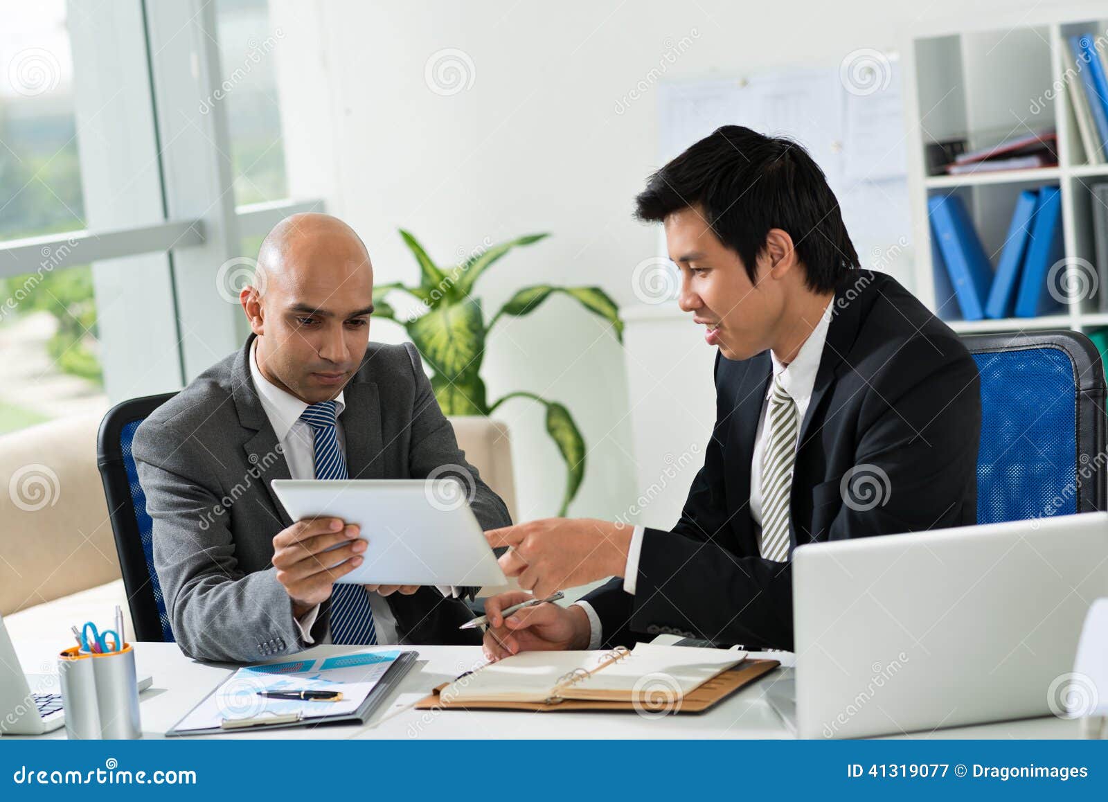 Coworkers stock image. Image of colleague, male, indoors - 41319077