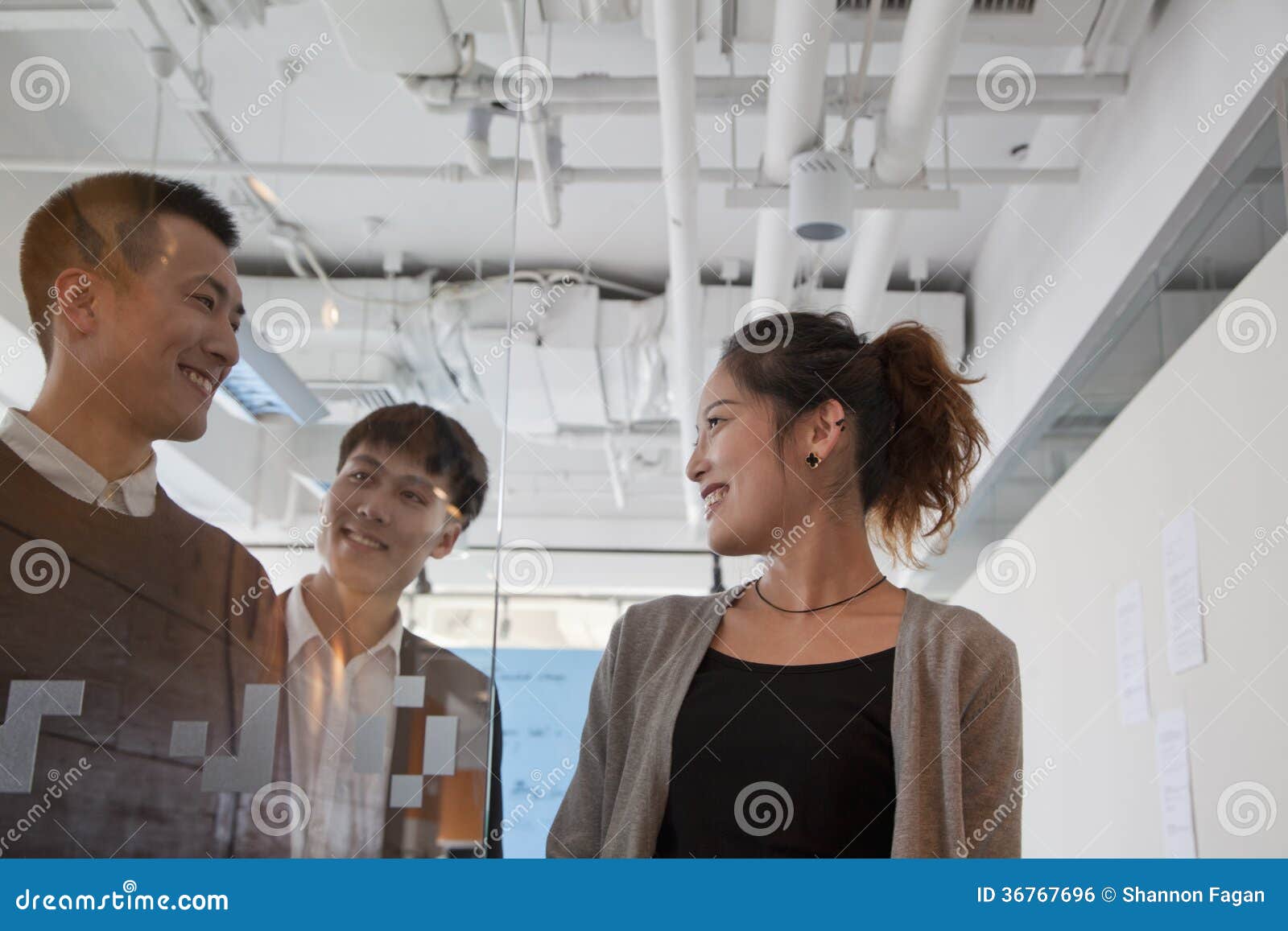 Coworkers Walking Out of the Meeting Room Stock Photo - Image of glass ...