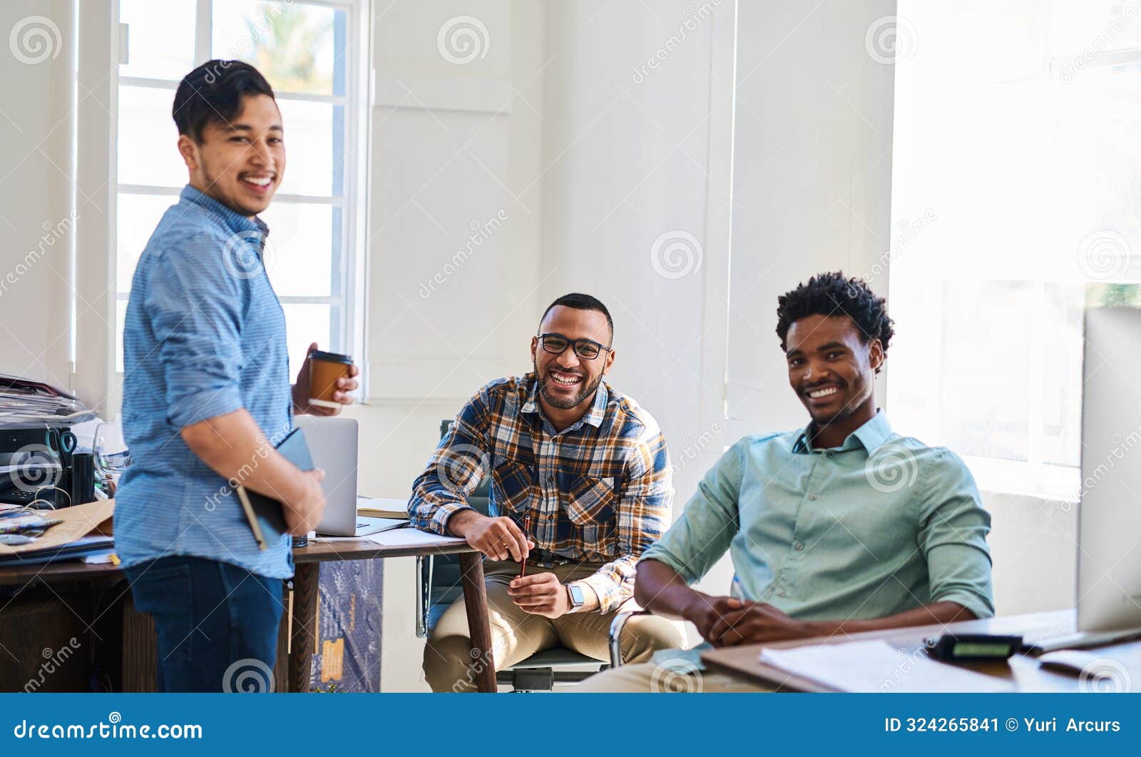 Coworking, Creative and People with Computer, Break and Web Developer ...