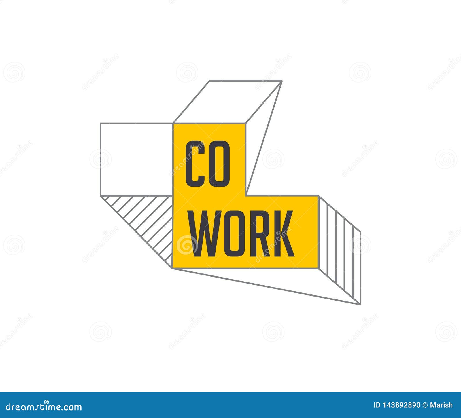 Coworking Space, Networking Zone Logo and Icon. Vector Design Stock ...