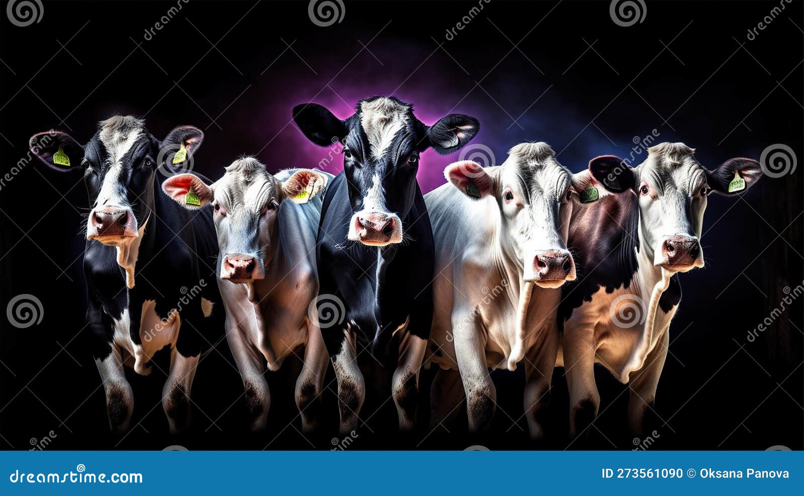 Cows on the Farm. Dairy Cows. Fresh Hay for Dairy Cows Stock Photo ...