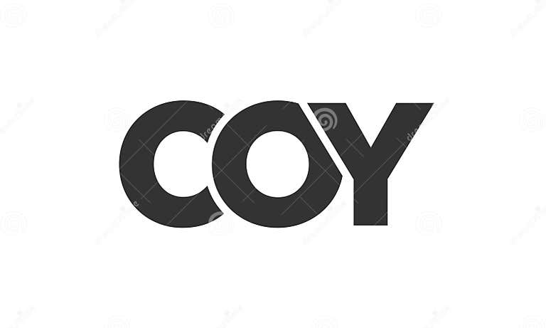 COY Logo Design Template with Strong and Modern Bold Text. Initial ...