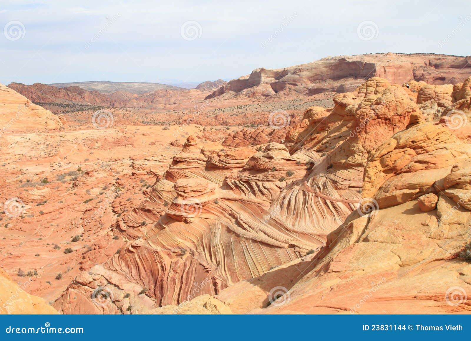 USA, Arizona: Coyote Buttes - Bizarre Landscape Stock Photo - Image of ...