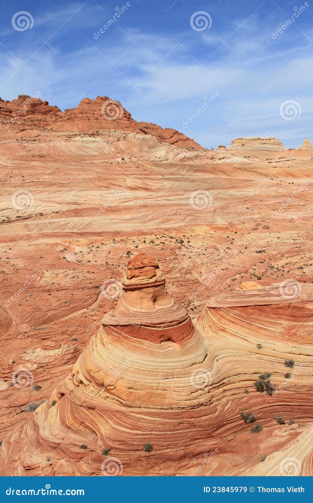 USA, Arizona: Coyote Buttes - Bizarre Sandstone Butte Stock Image ...