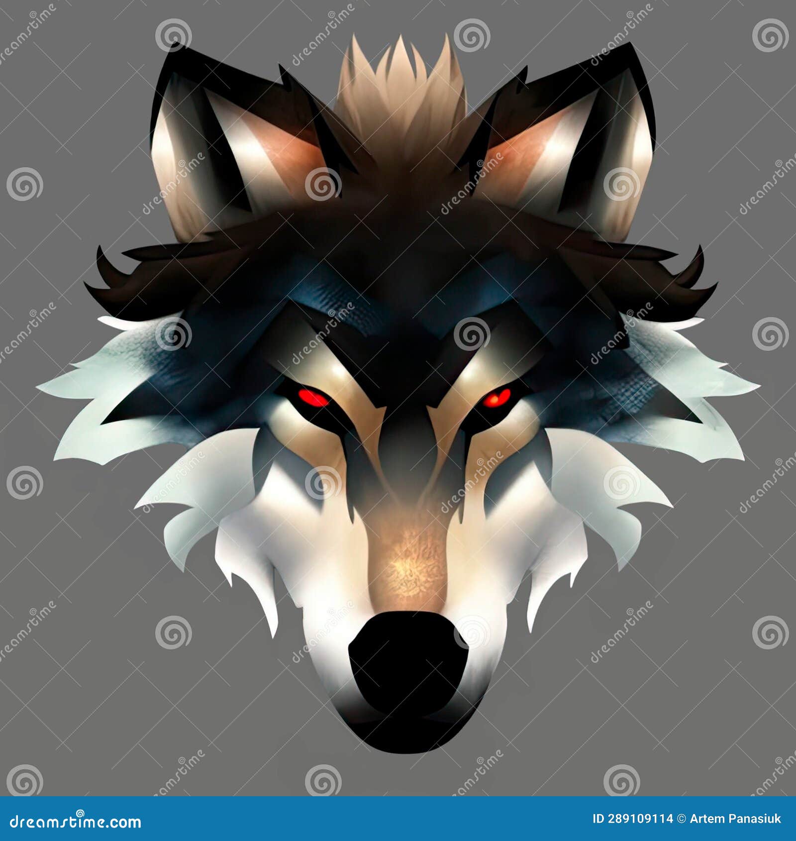 Coyote head icon stock illustration. Illustration of stylized - 289109114