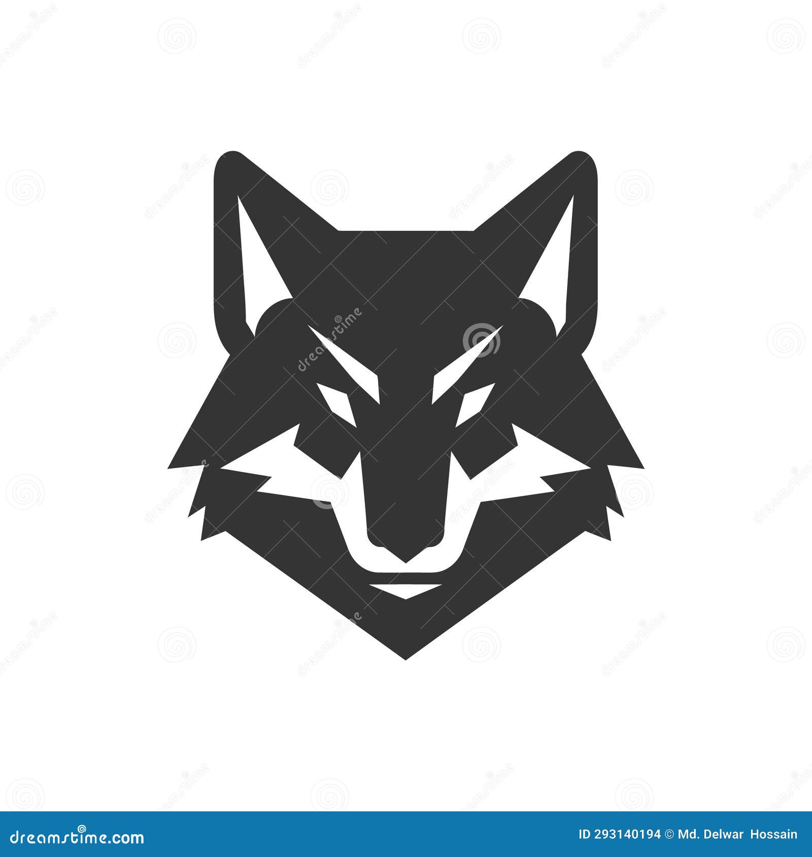 Coyote Icon. Trendy Flat Vector Coyote Icon On White Background | CartoonDealer.com #130332796
