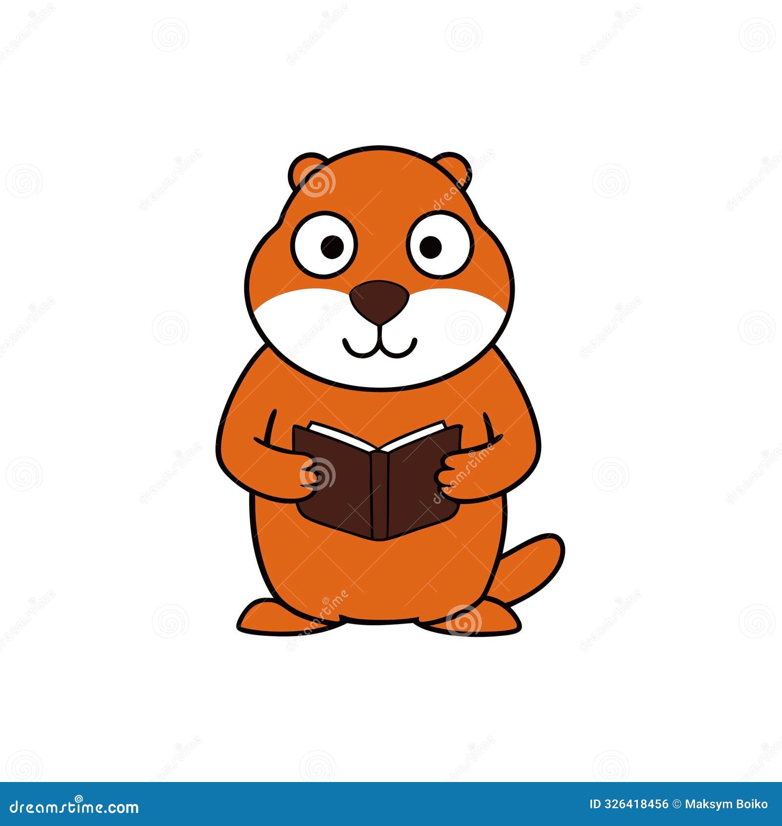 Coypu Beaver Learns Icon Vector Stock Vector - Illustration of hare ...