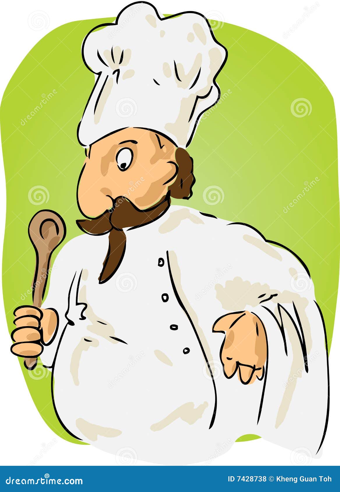Cozinheiro Chefe Dos Desenhos Animados Ilustração Stock - Ilustração de ...