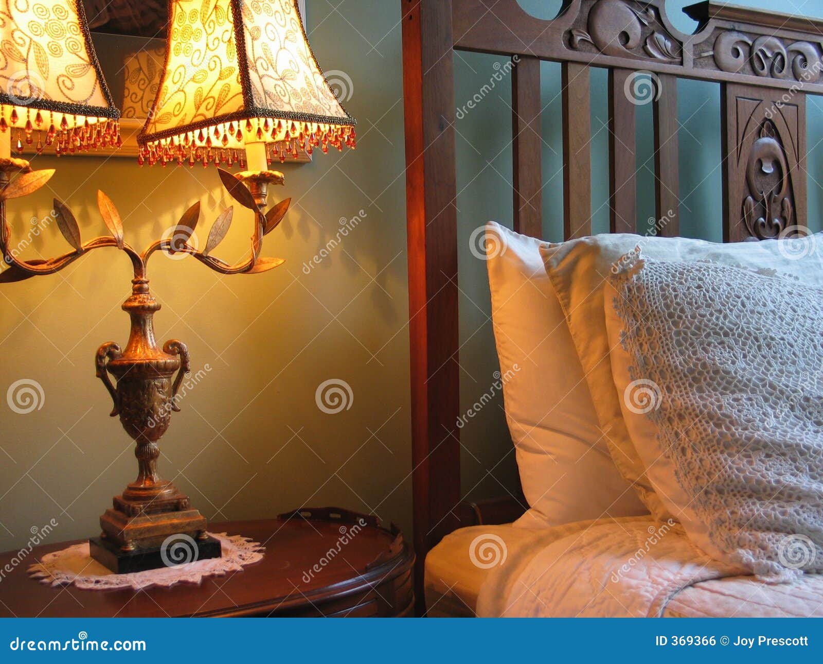 Cozy Bedroom Scene stock photo. Image of light, cozy, restore - 369366