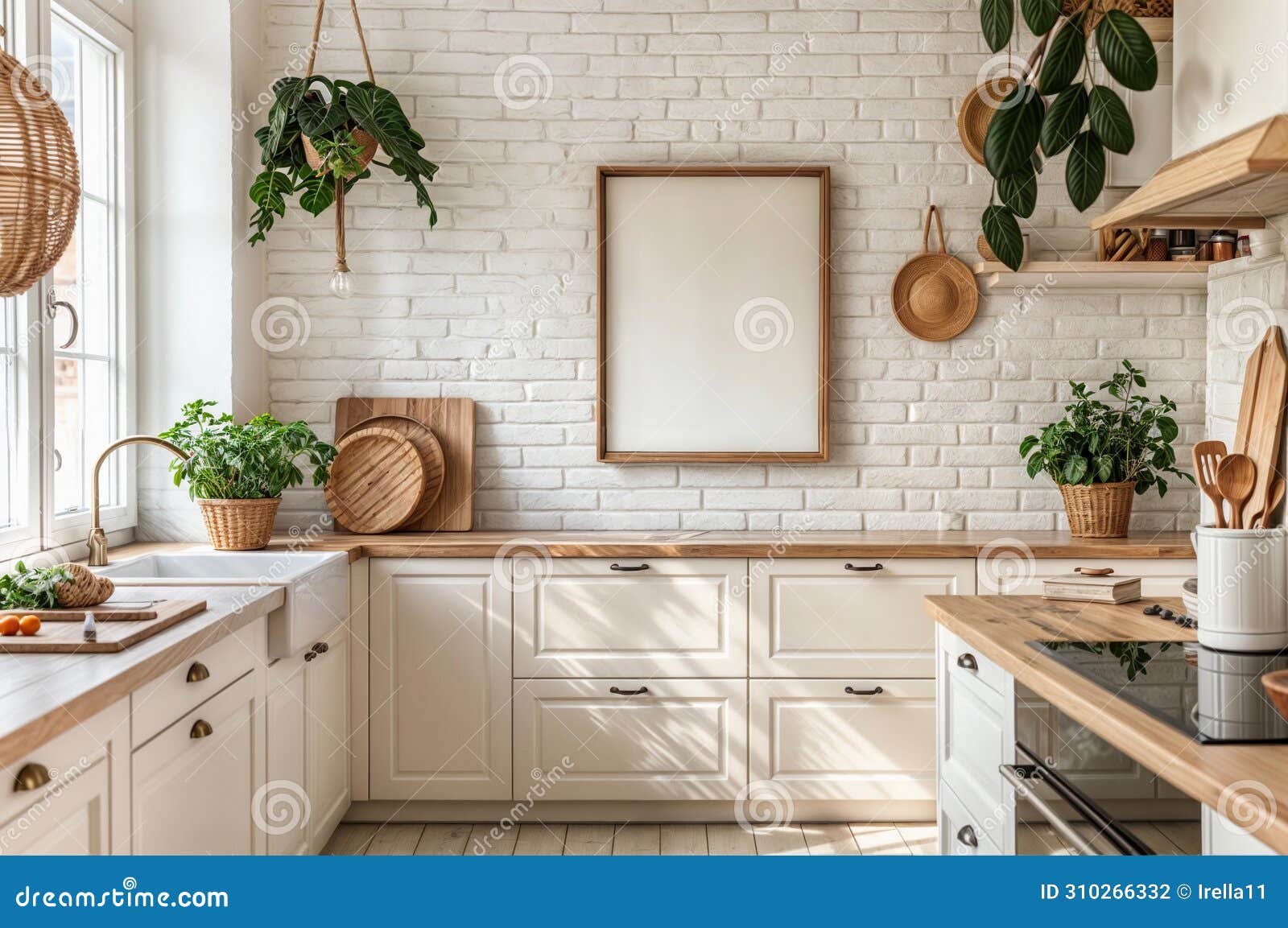 Boho Kitchen Design, Light And Airy Kitchen Aesthetic With Bright ...