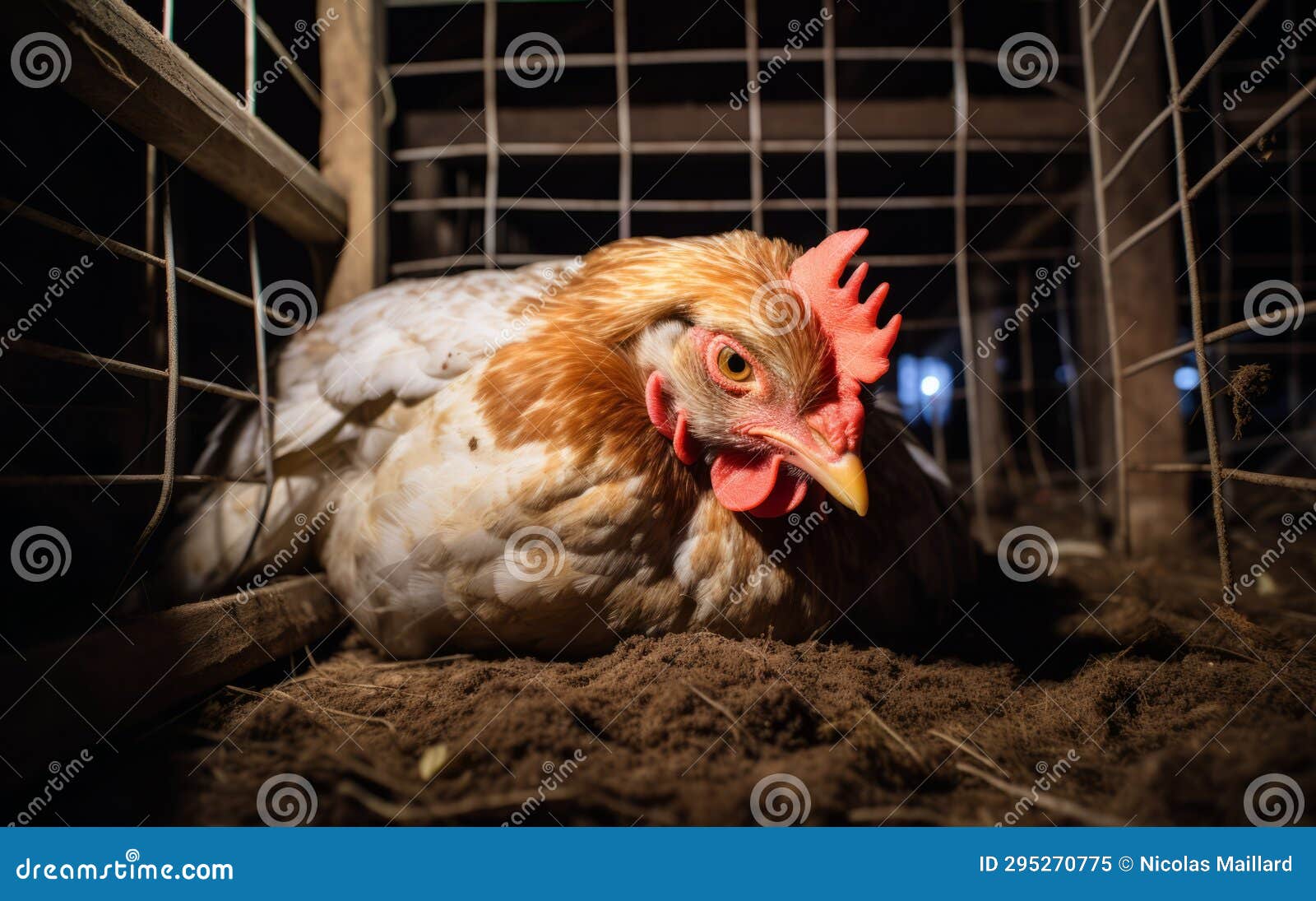 Cozy Chicken Sleeping Soundly Stock Illustration - Illustration of ...