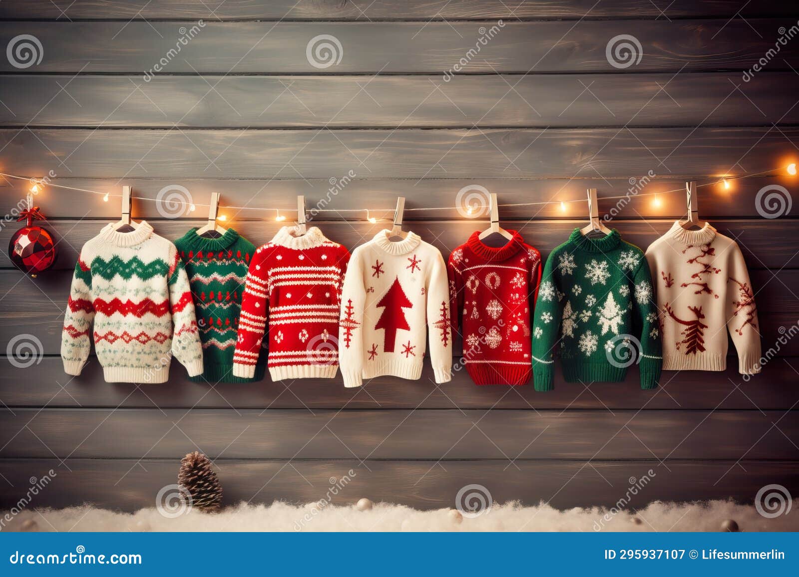 Cozy Christmas Sweaters Background Stock Image - Image of design ...