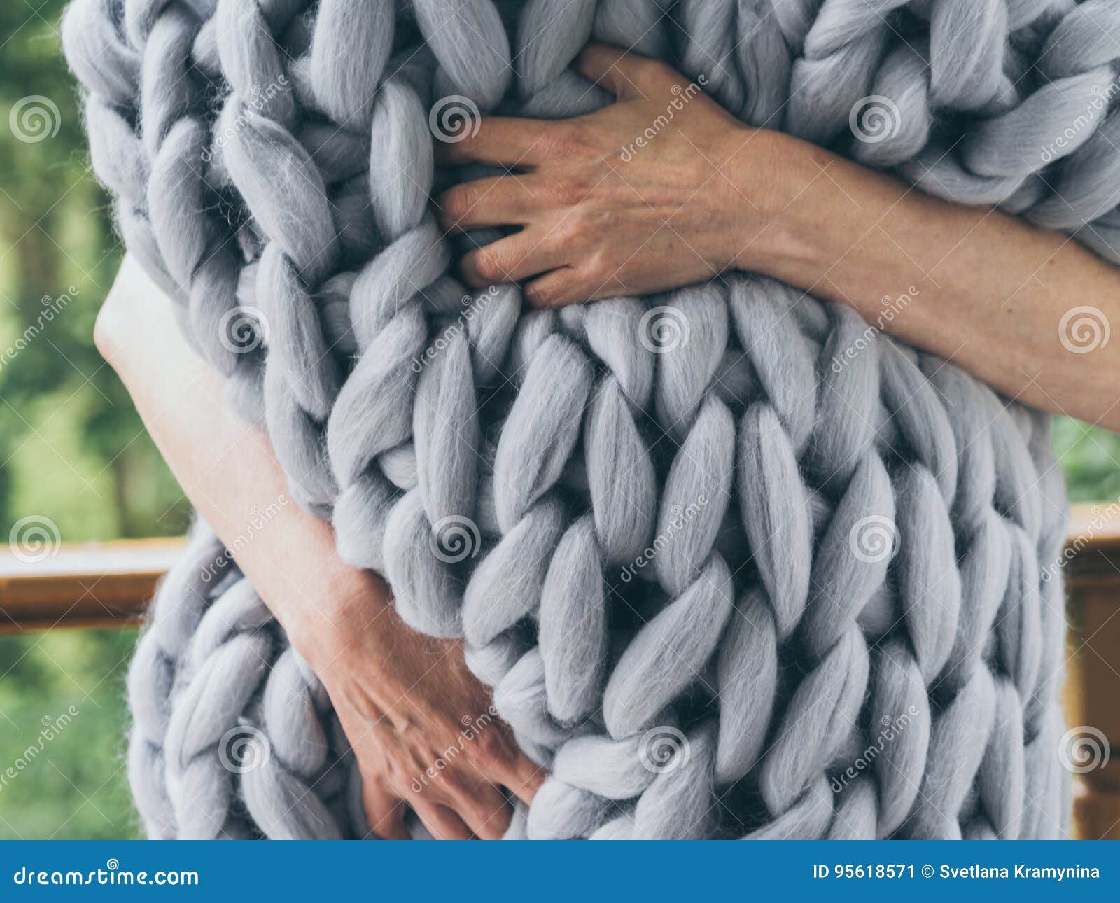 Cozy Composition, Closeup Merino Wool Blanket, Warm and Comfortable ...