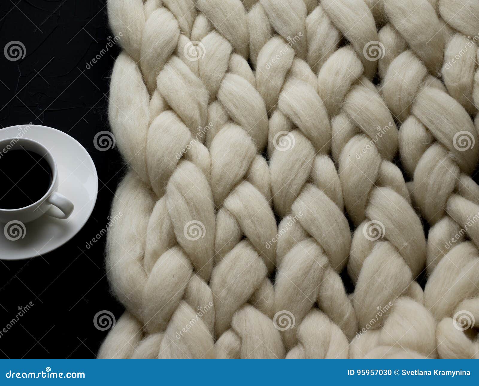 Cozy Composition, Closeup Merino Wool Blanket, Warm and Comfortable ...