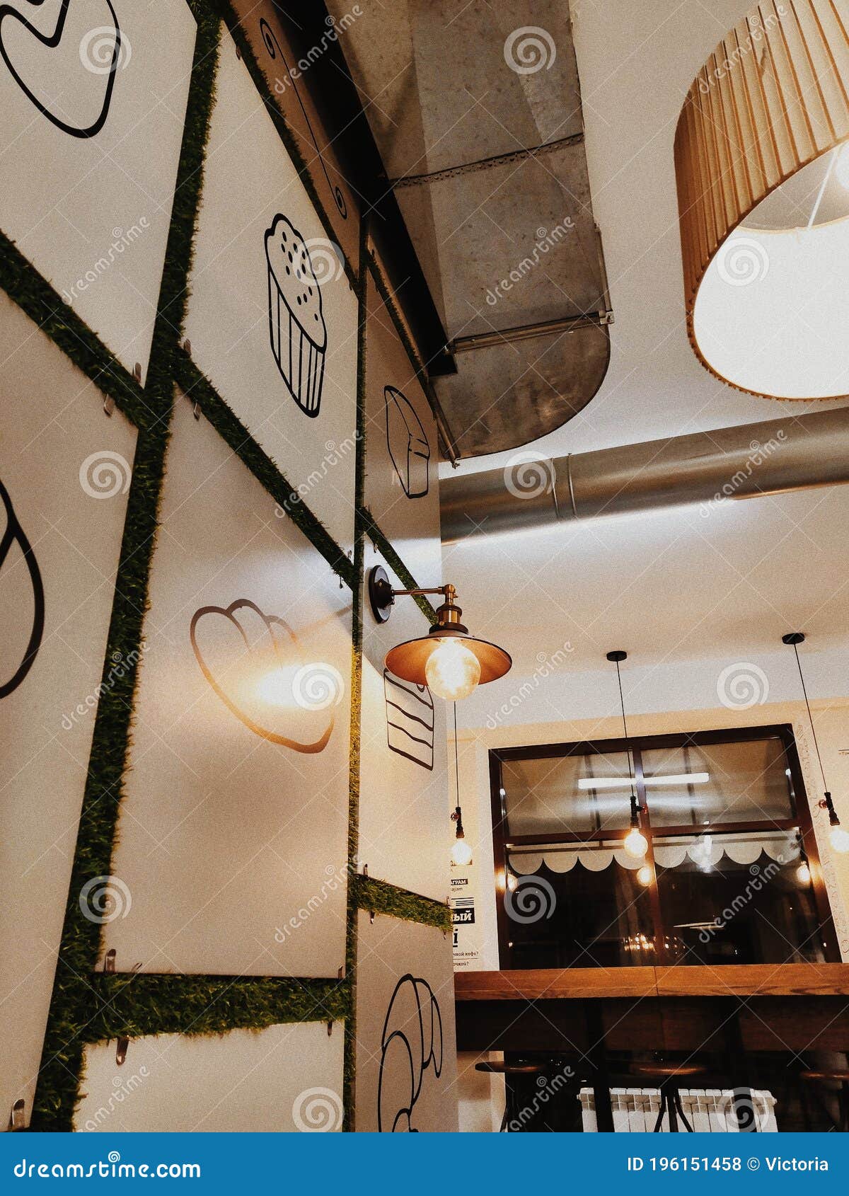 Cozy and cute bakery stock photo. Image of window, design - 196151458