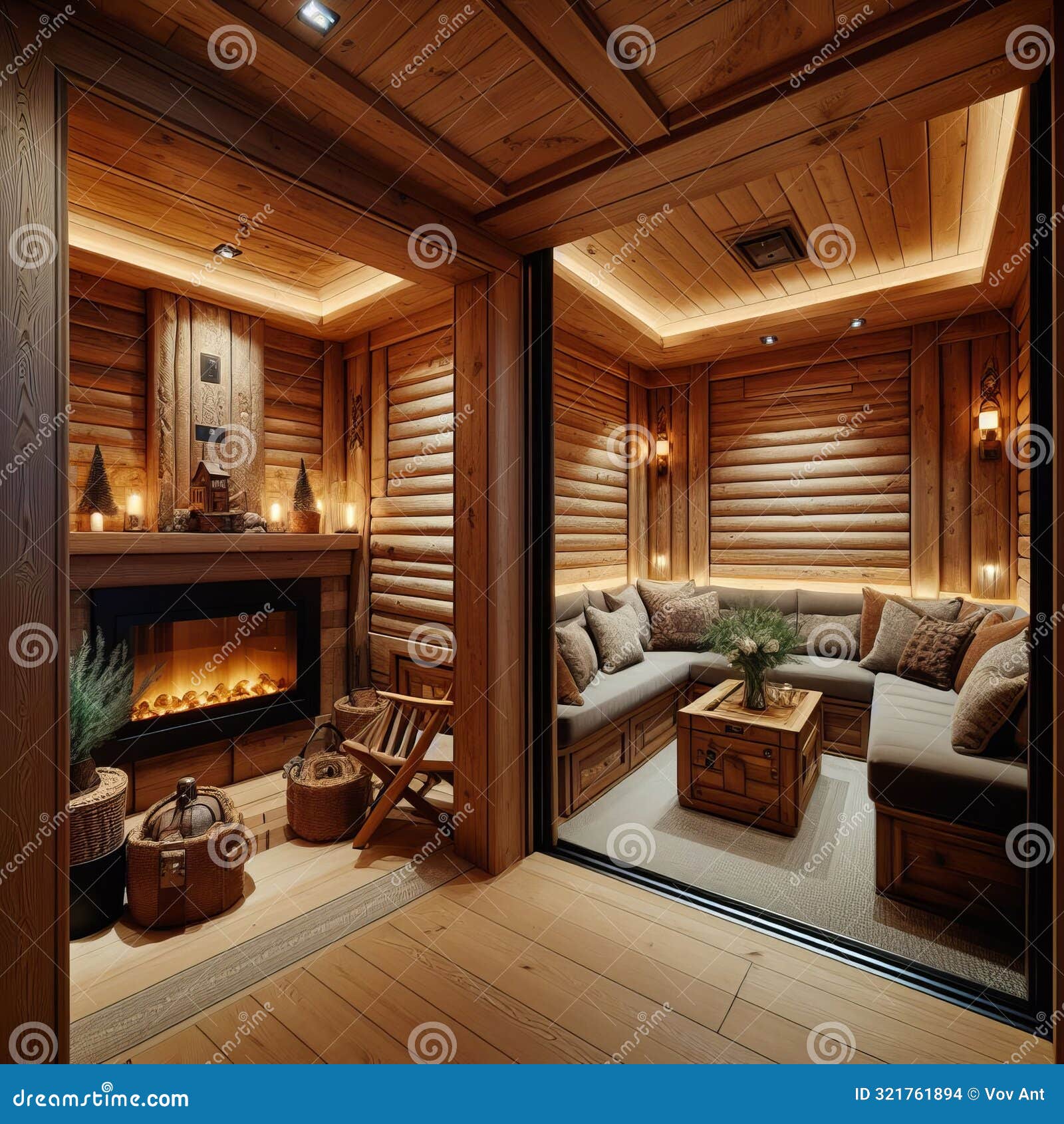 162 88. a Cozy Elevator Interior Designed To Look Like a Rusti Stock ...