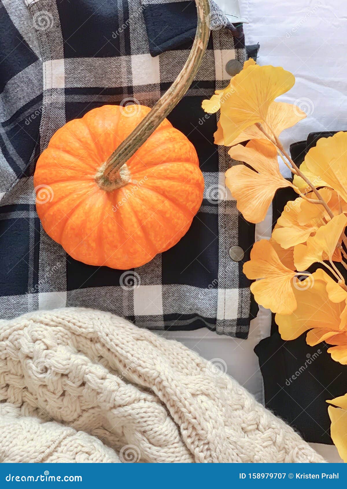 Cozy fall outfit stock image. Image of overhead, cozy - 158979707
