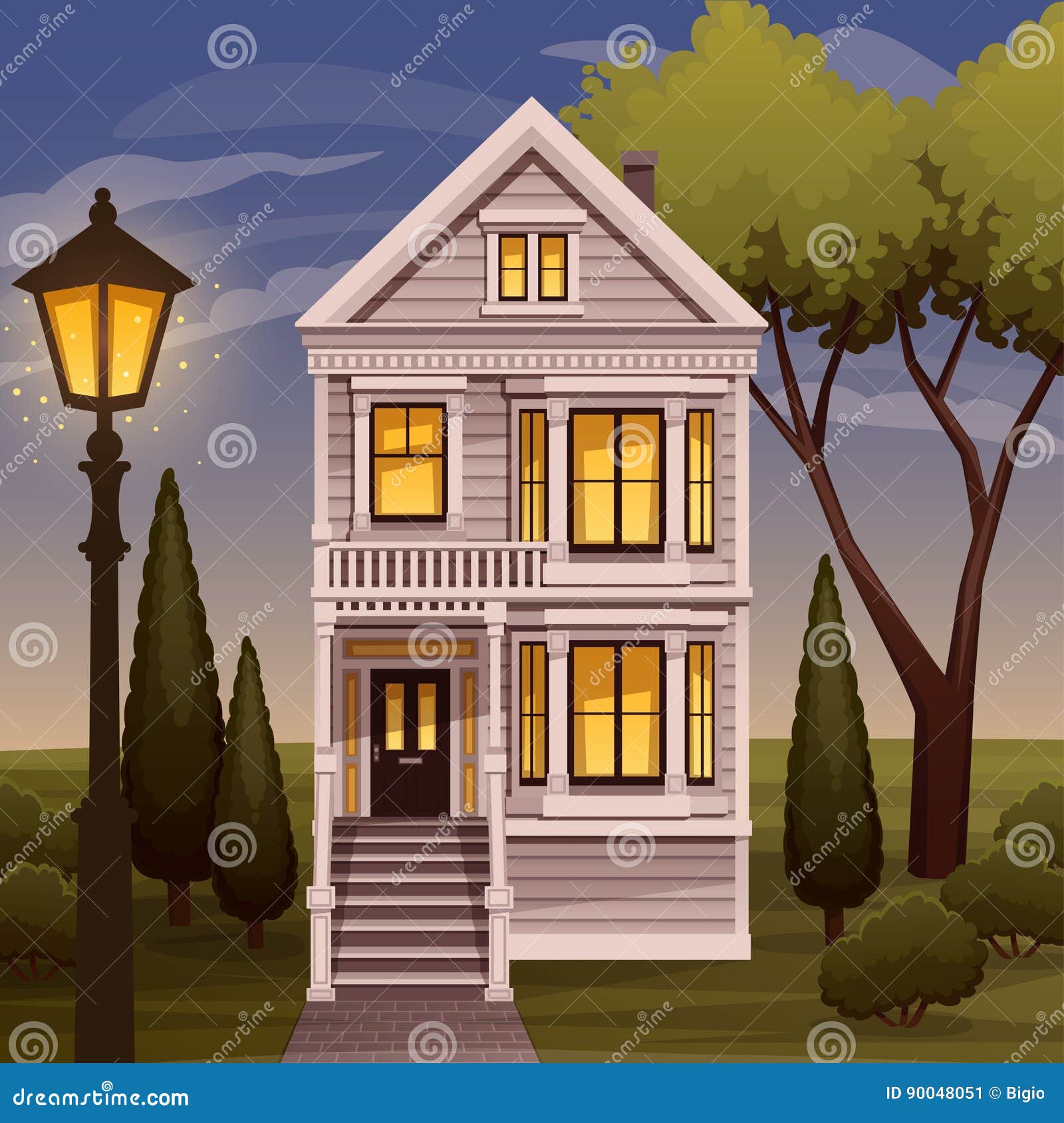 House Facade Element Vector Cartoon Illustration Of Apartments Outside ...