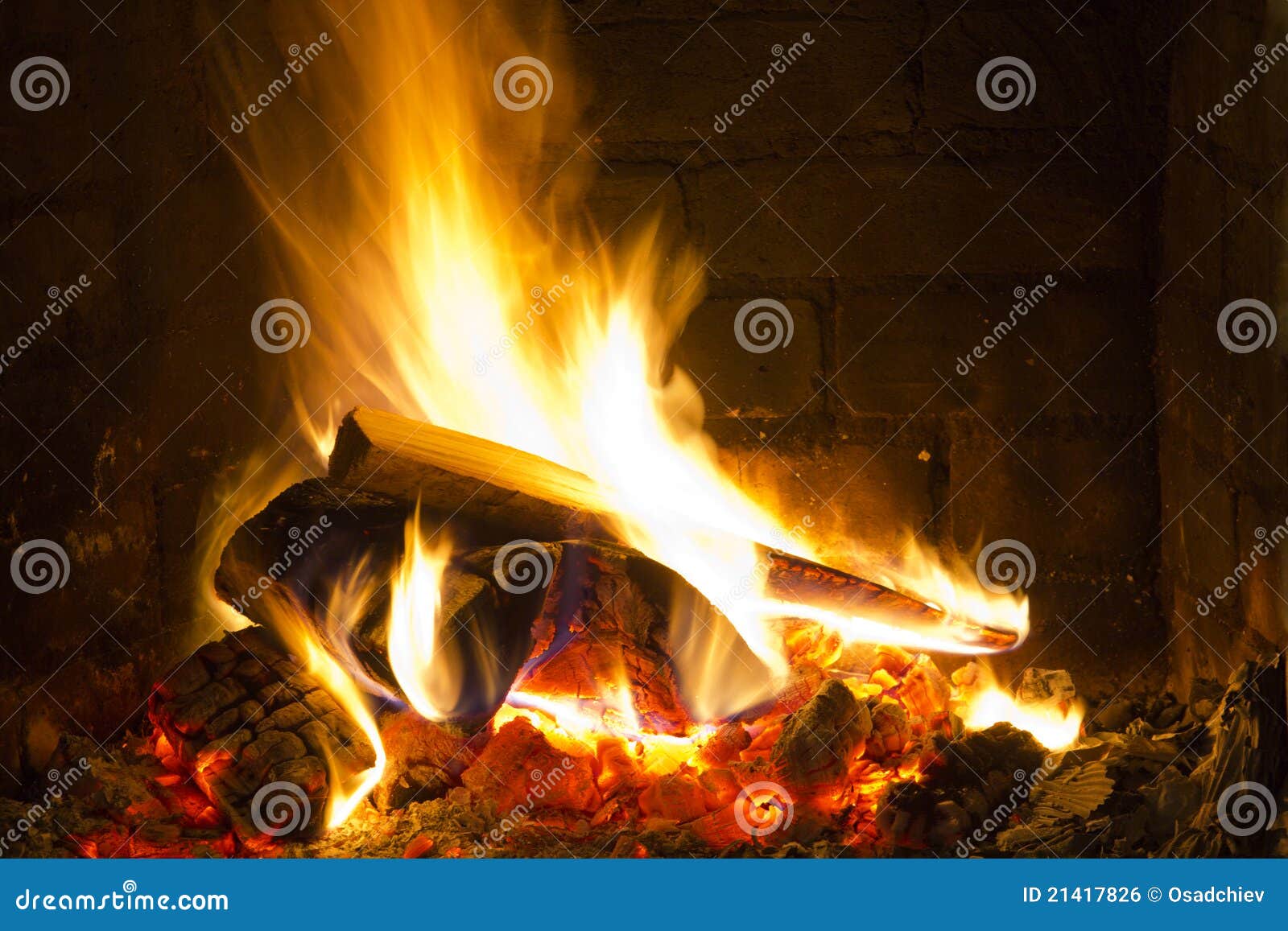 Cozy Fire stock photo. Image of detail, hearth, bright - 21417826