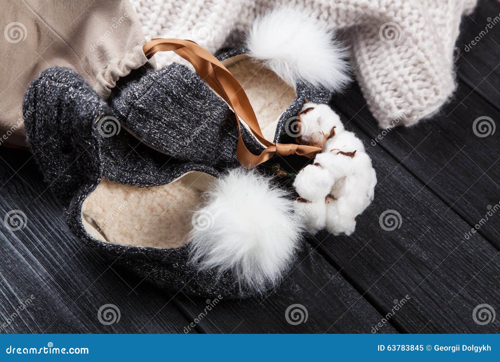 Cozy home slippers stock image. Image of cozy, relax - 63783845