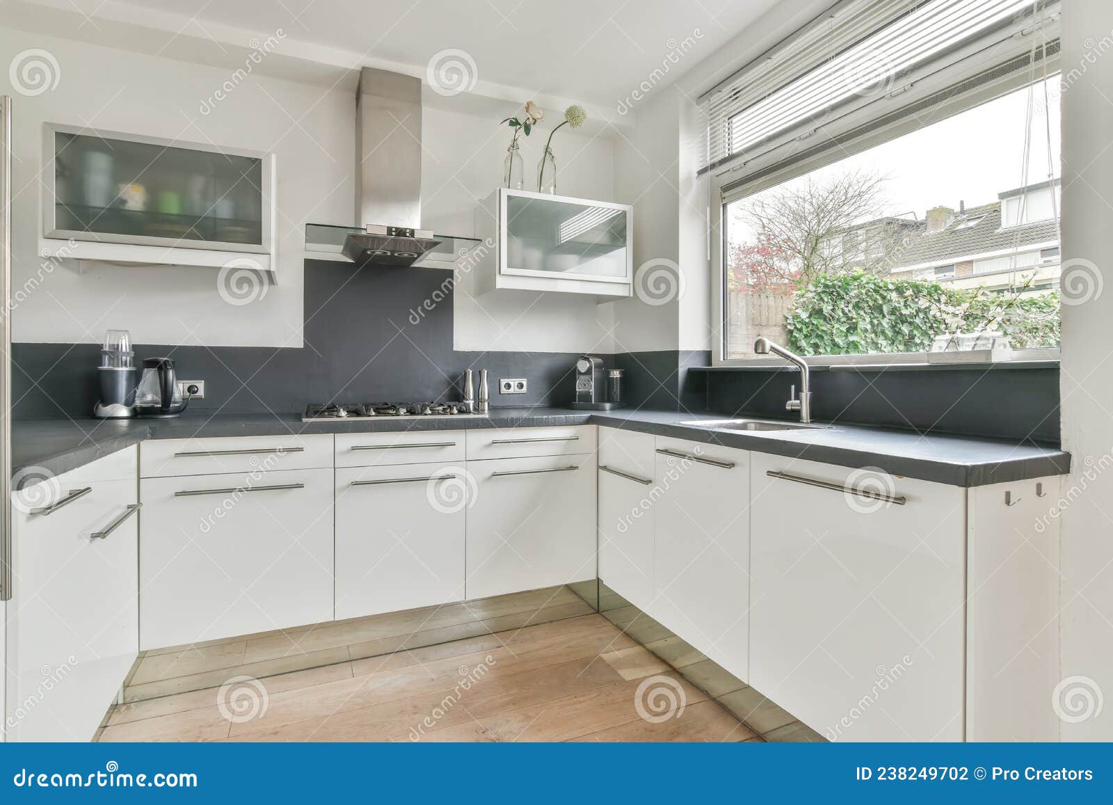 Cozy kitchen zone stock photo. Image of decorative, style - 238249702