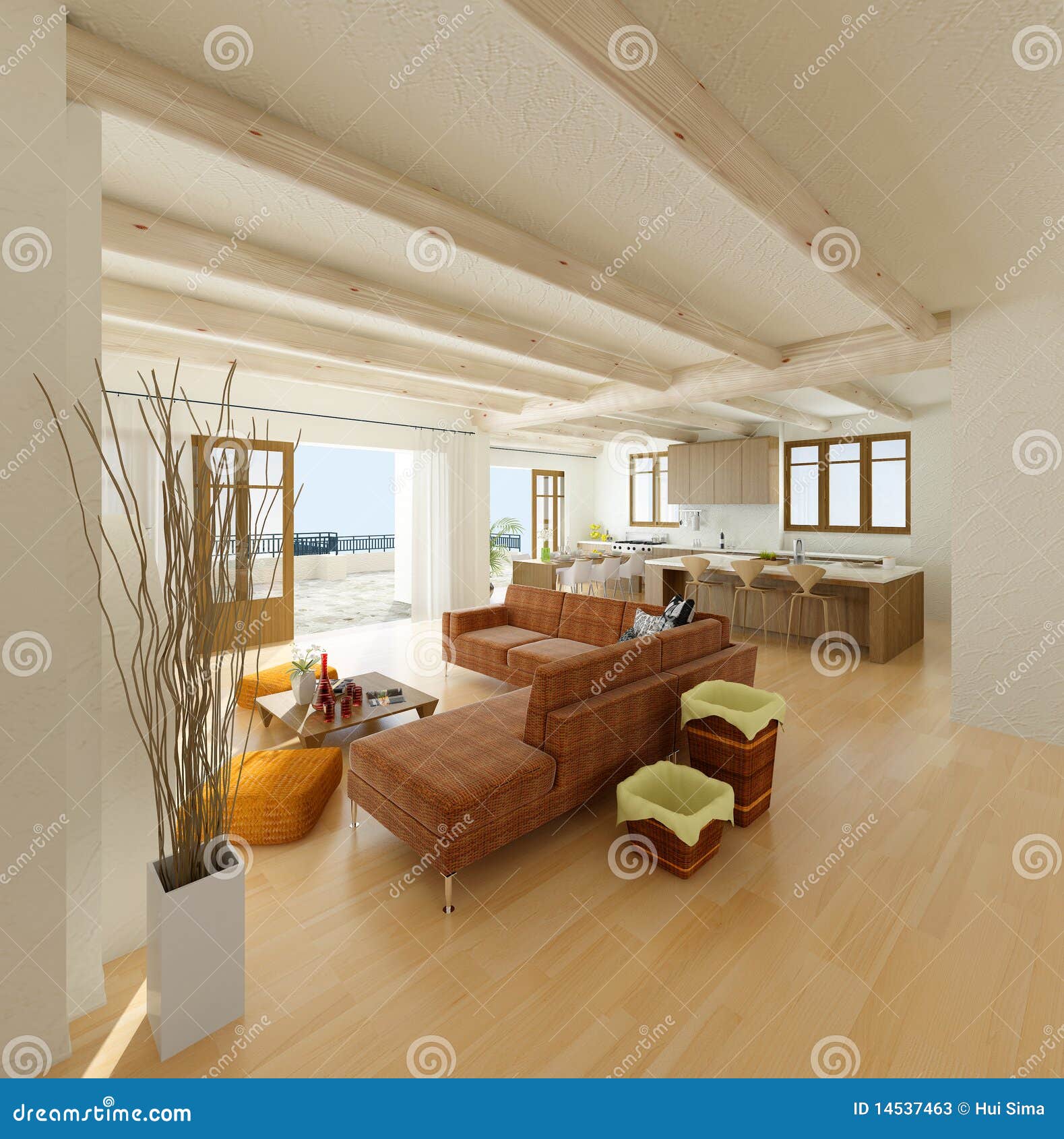 Cozy living room stock illustration. Illustration of cozy - 14537463