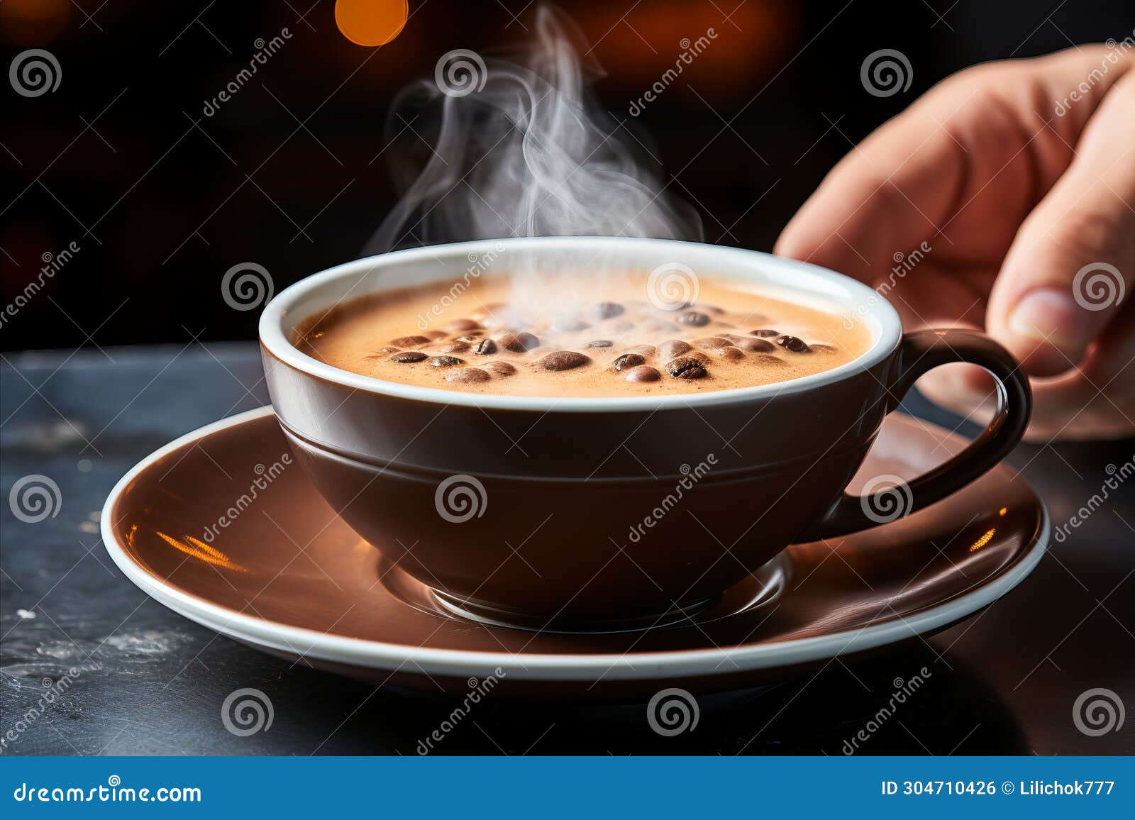 Cozy Morning Coffee. a Comforting Moment with a Steaming Cup of Java on ...