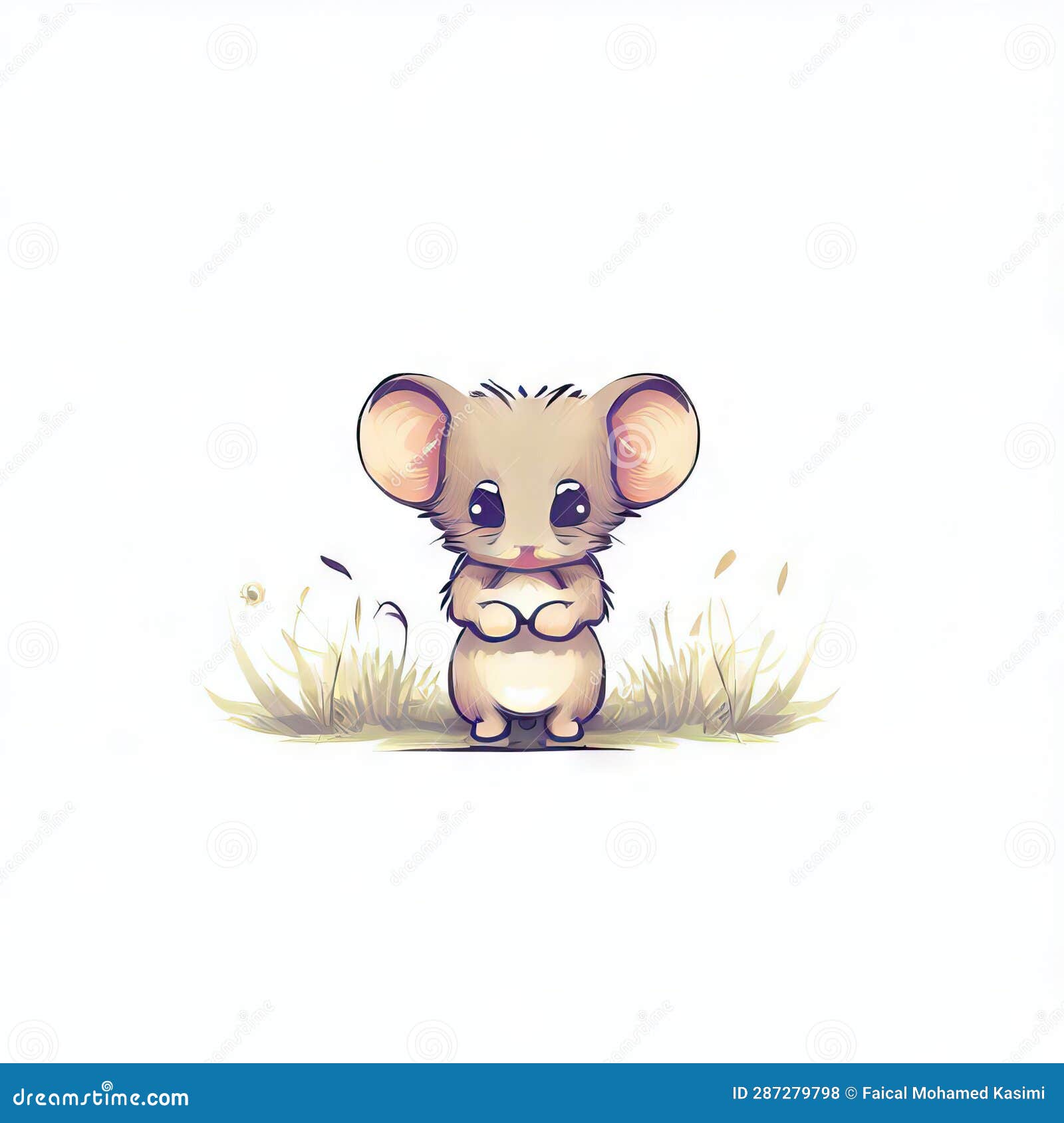 Cozy Mouse Home Illustration,Generative AI Stock Illustration ...