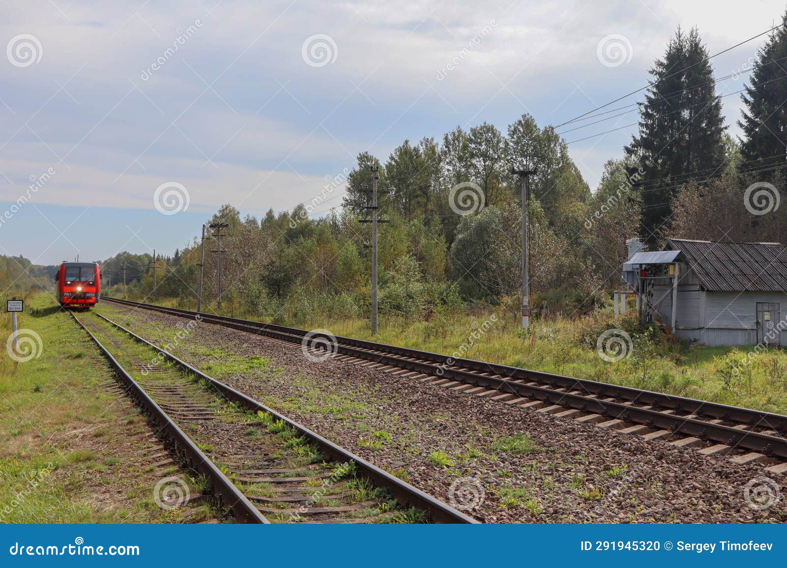 Cozy Railway Station in the Countryside Stock Photo - Image of railway ...
