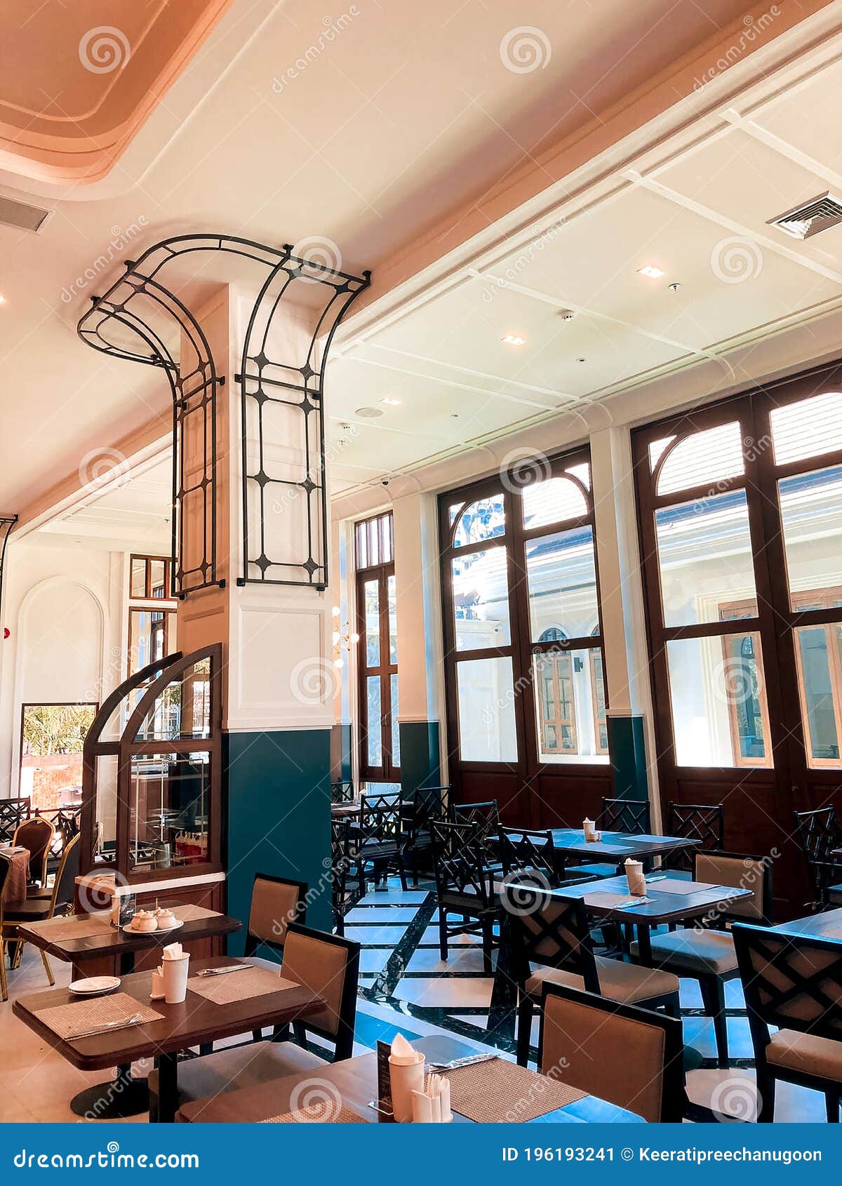 Cozy Restaurant for Gathering with Friends Stock Image - Image of ...