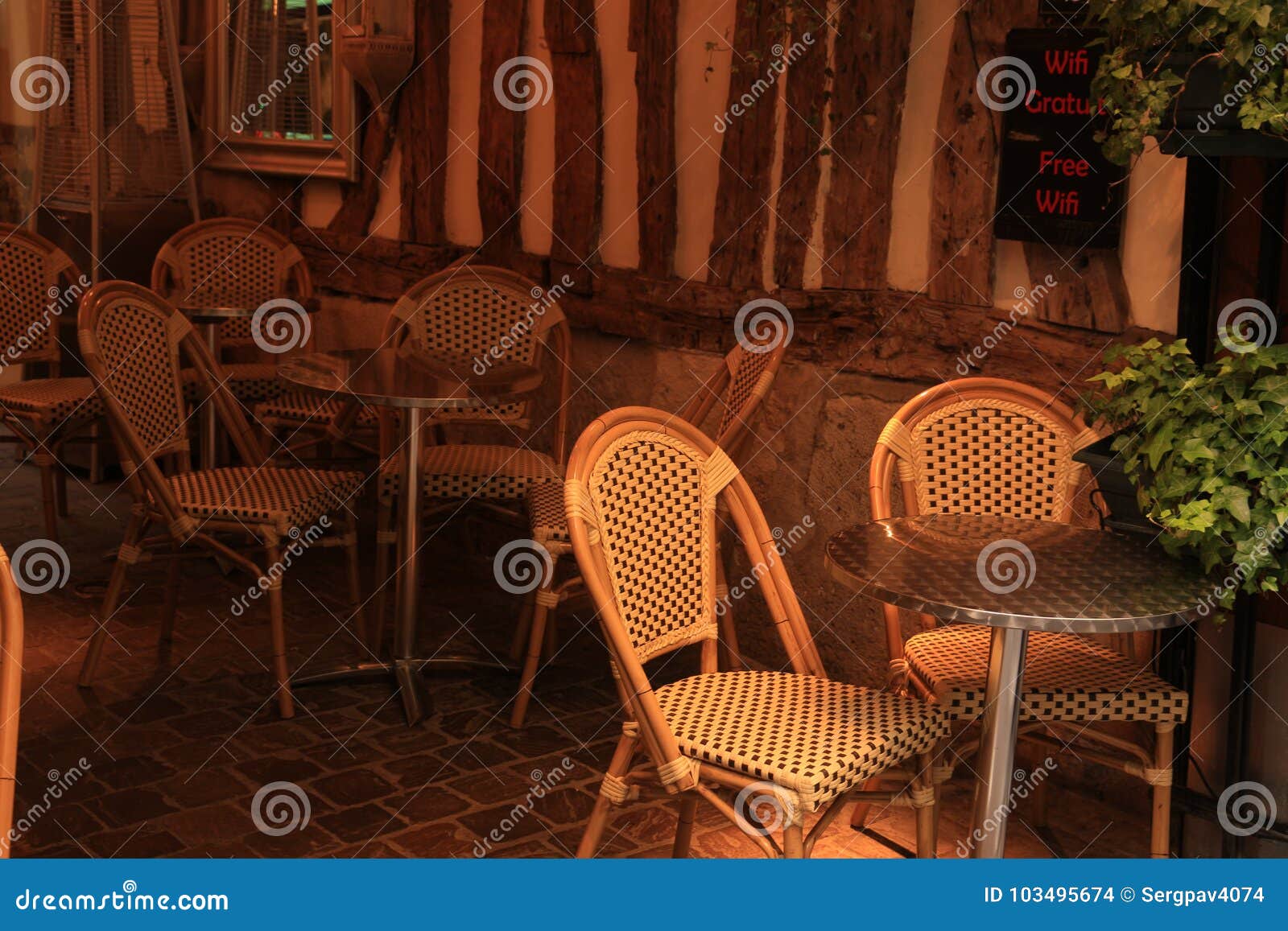 Cozy retro restaurant stock photo. Image of flowing - 103495674