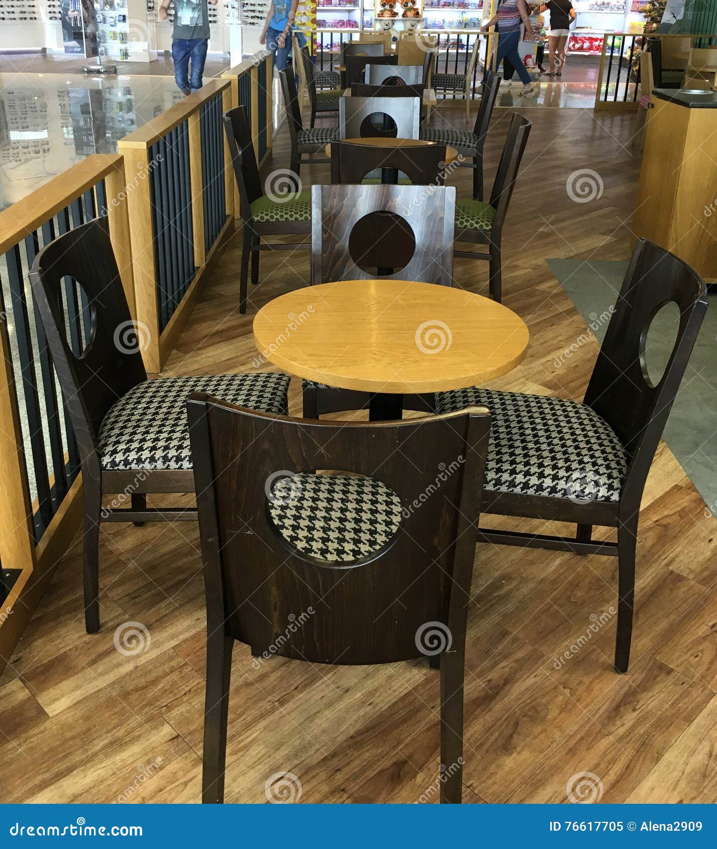 Cozy Restaurant Or Cafe Interior In Loft Style With Private Cabins ...